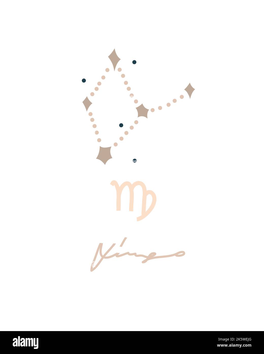 Hand drawn vector abstract stock graphic simple astrology celestial ...