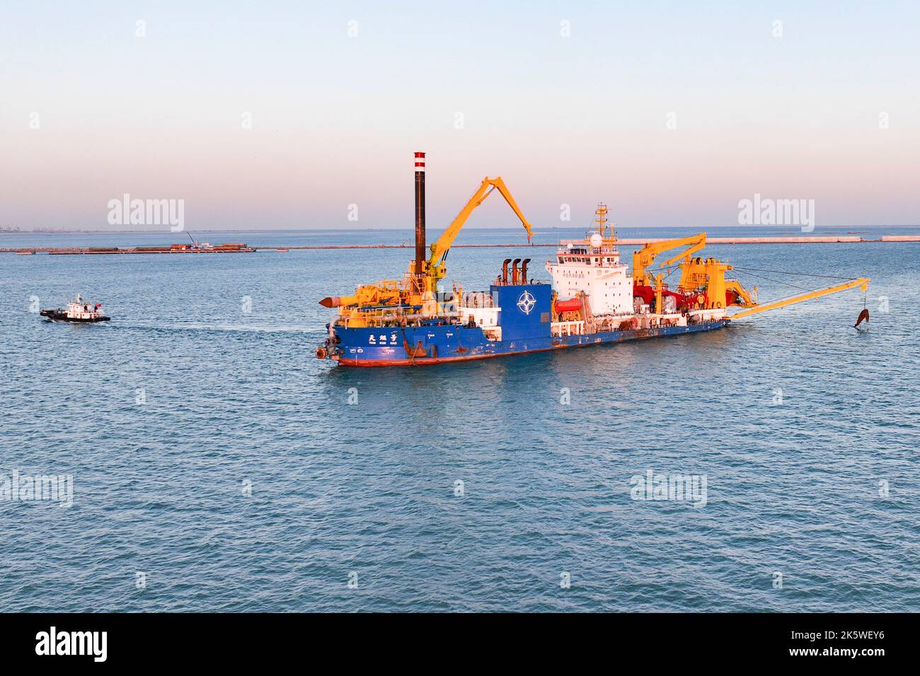 LIANYUNGANG, CHINA - OCTOBER 10, 2022 - TIAN KUN HAO, Asia's largest ...