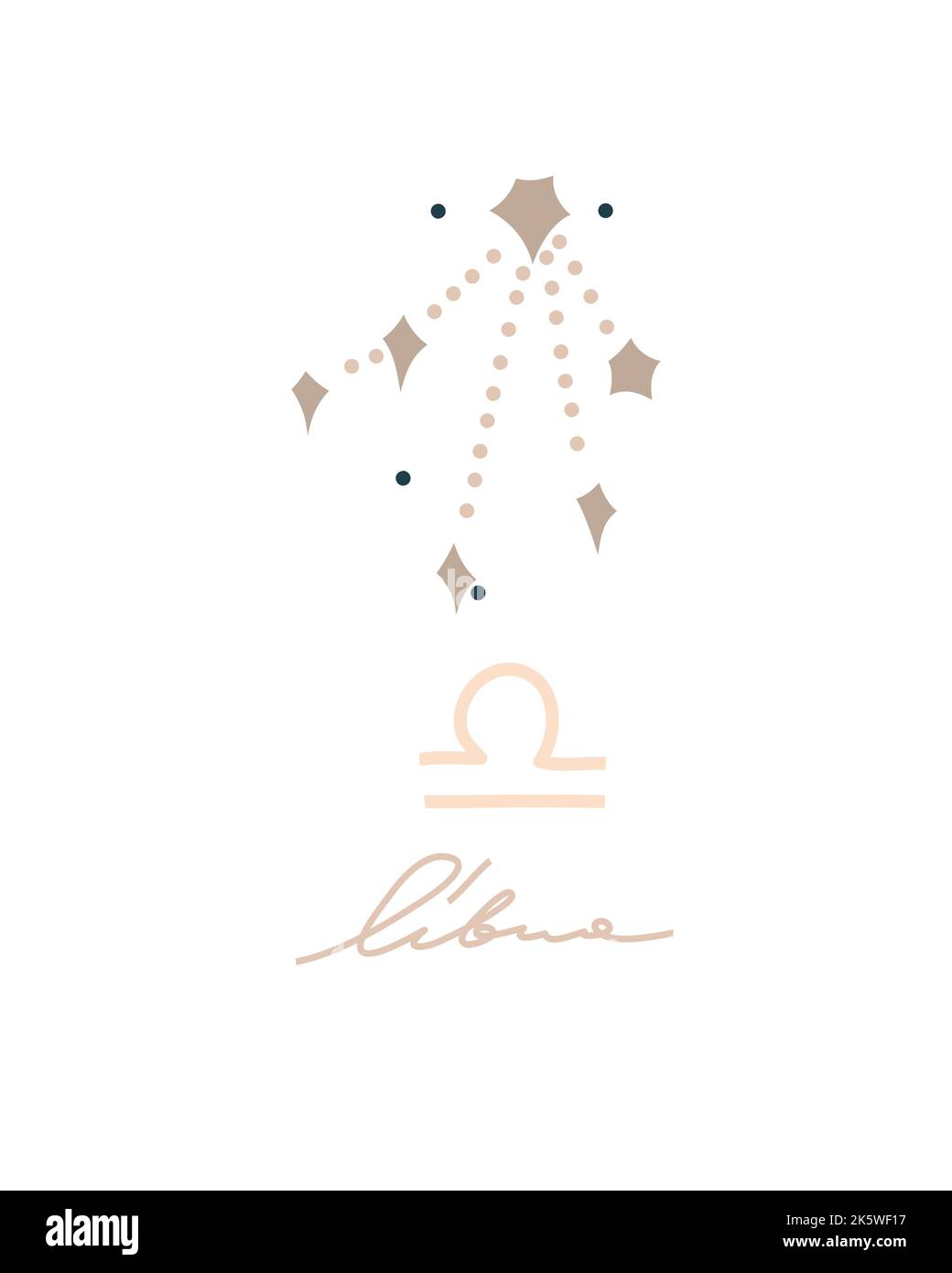 Hand drawn vector abstract stock graphic simple astrology celestial ...