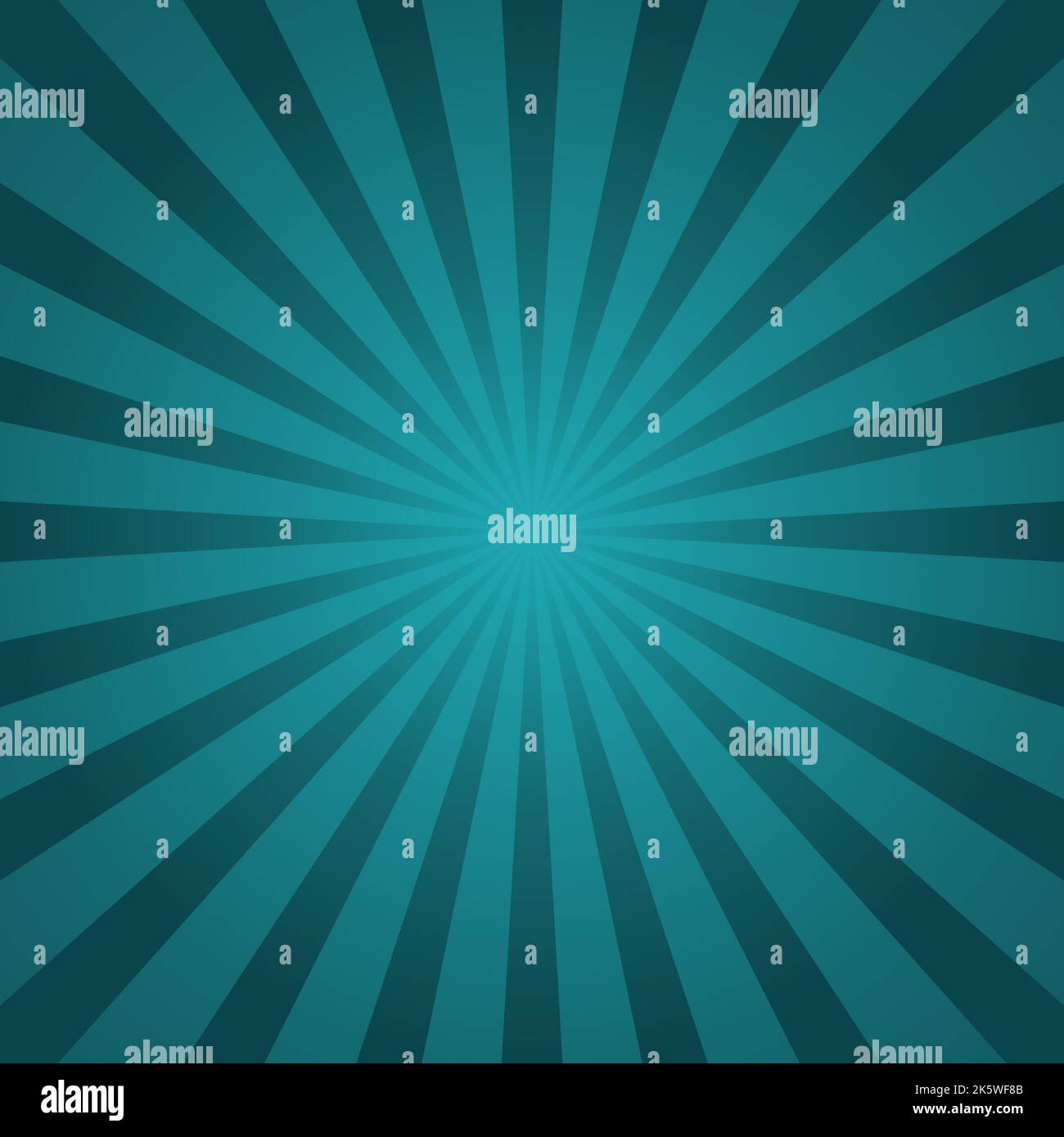 Sunburst background. Vector sunburst turquoise blue radial beams ...