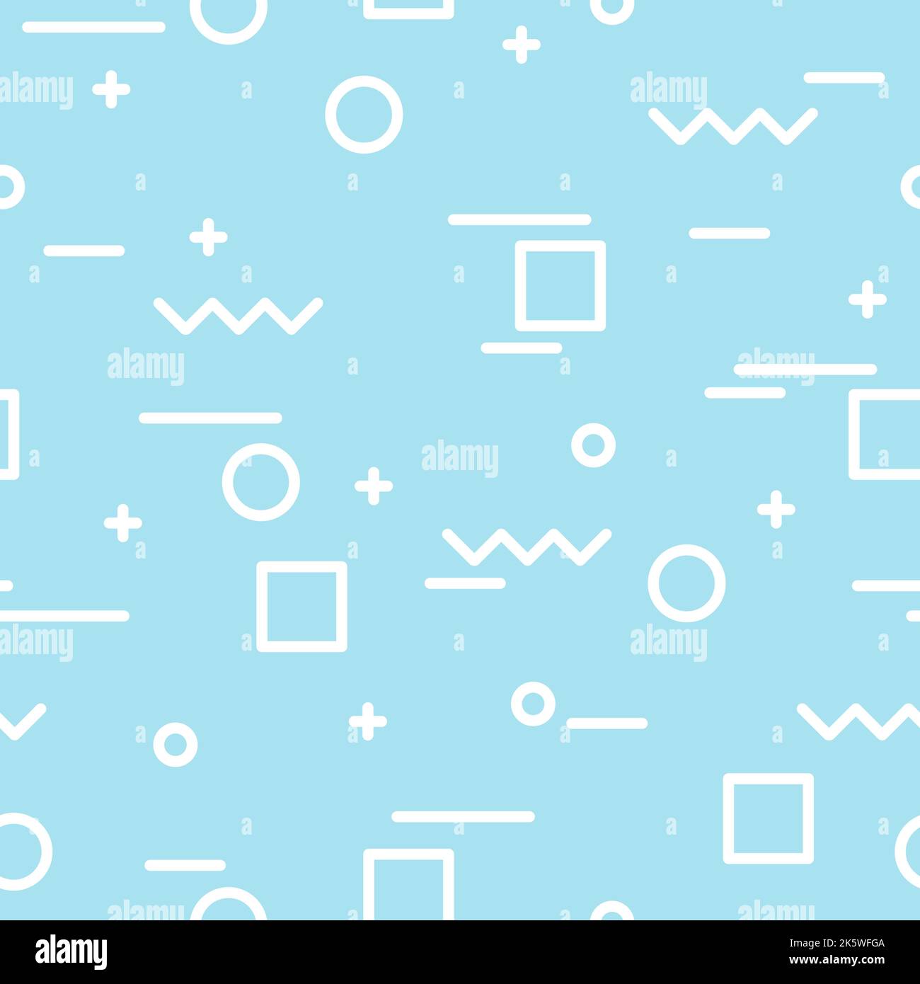 1980s seamless vector pattern. 80s memphis style retro texture for ...