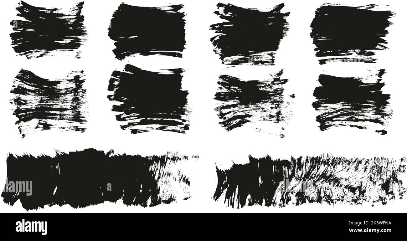 Flat Fan Brush Thick Short Background Mix High Detail Abstract Vector ...