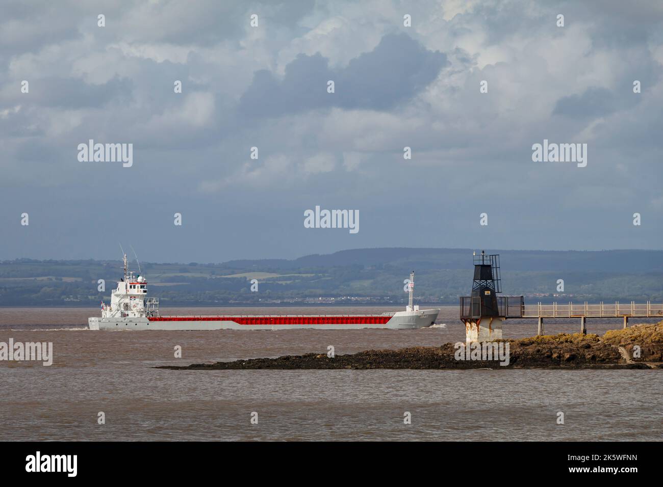 Coastal vessel Drait heading into port Stock Photo - Alamy