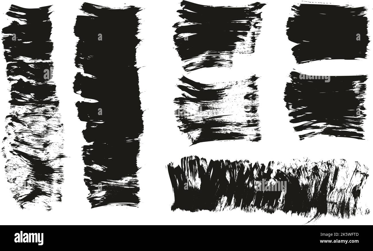 Flat Fan Brush Thick Short Background Mix High Detail Abstract Vector ...