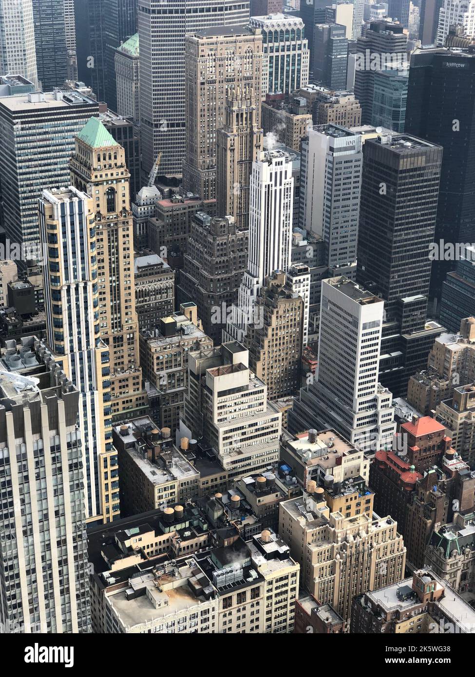 An aerial view of the New York City buildings Stock Photo - Alamy