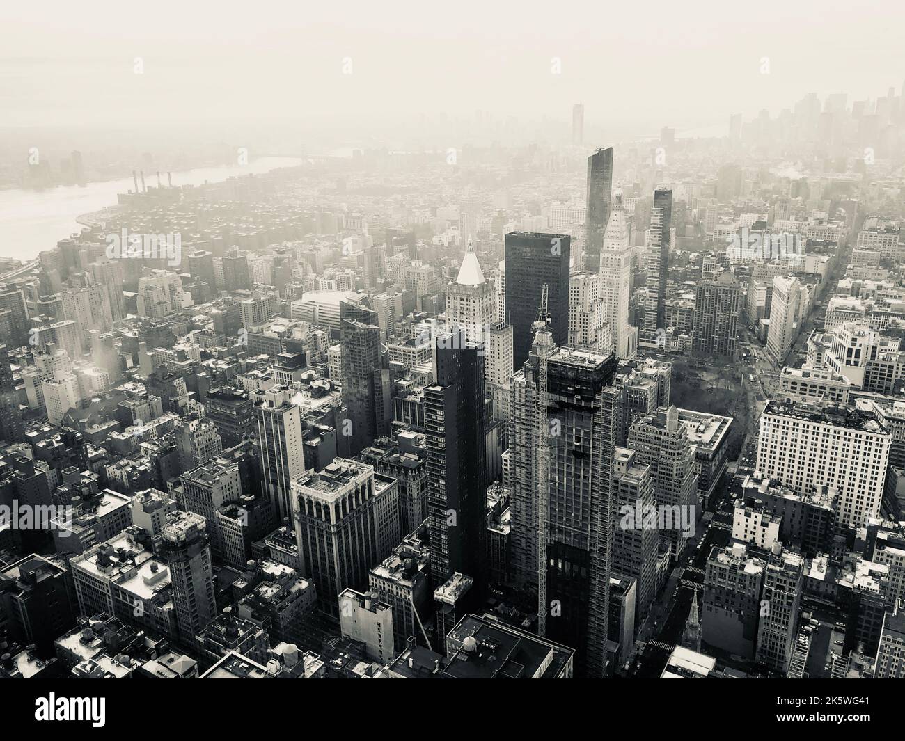 An aerial view of the New York City buildings Stock Photo - Alamy