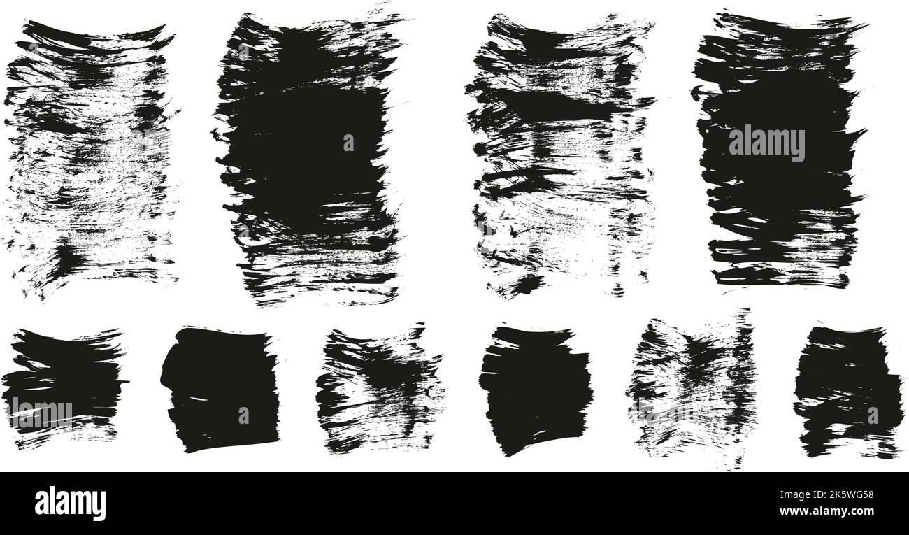 Flat Fan Brush Thick Short Background Mix High Detail Abstract Vector ...