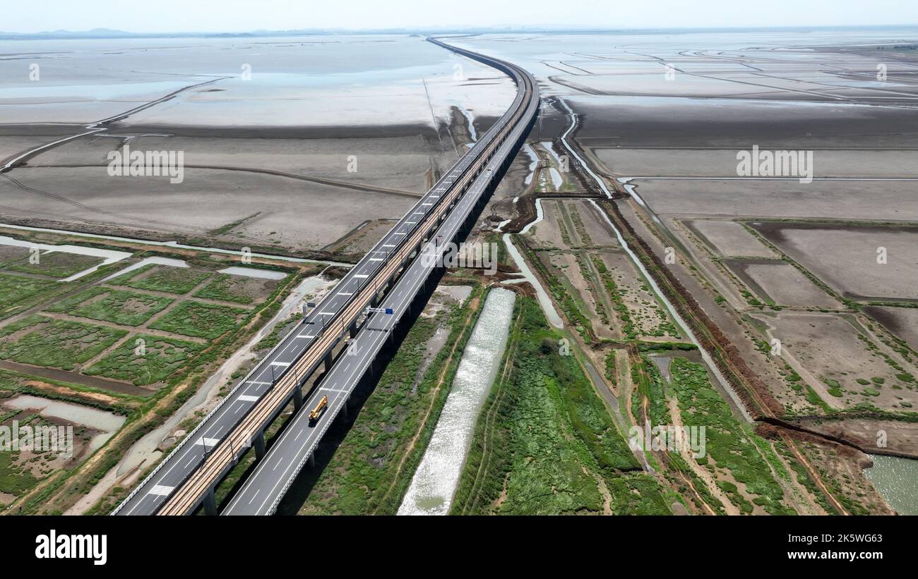 NANJING, CHINA - OCTOBER 10, 2022 - An aerial view shows the exposed ...