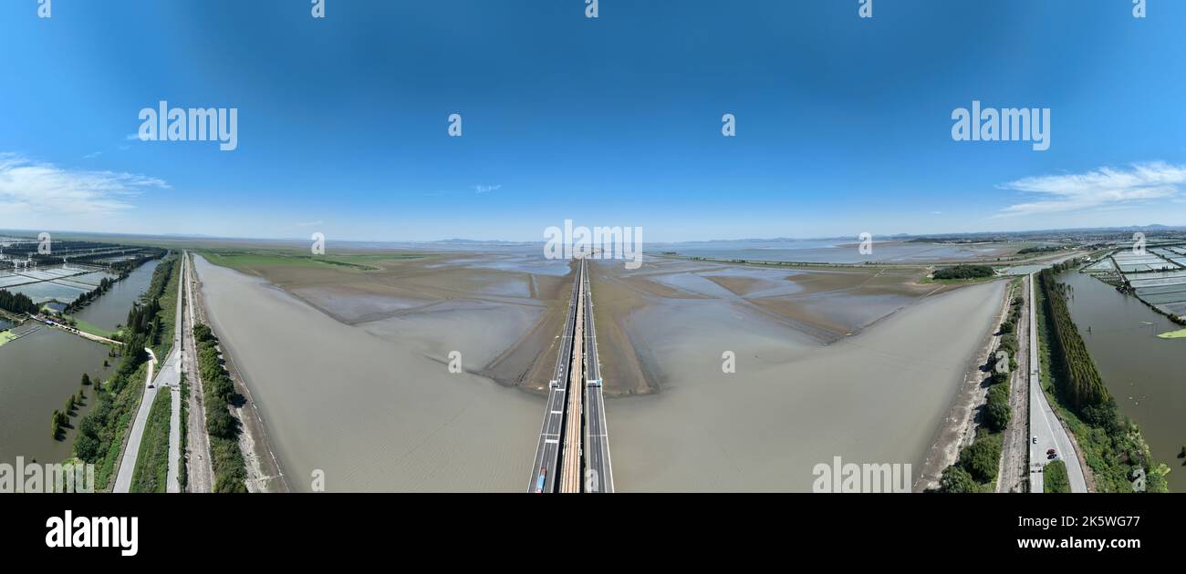 NANJING, CHINA - OCTOBER 10, 2022 - An aerial view shows the exposed ...