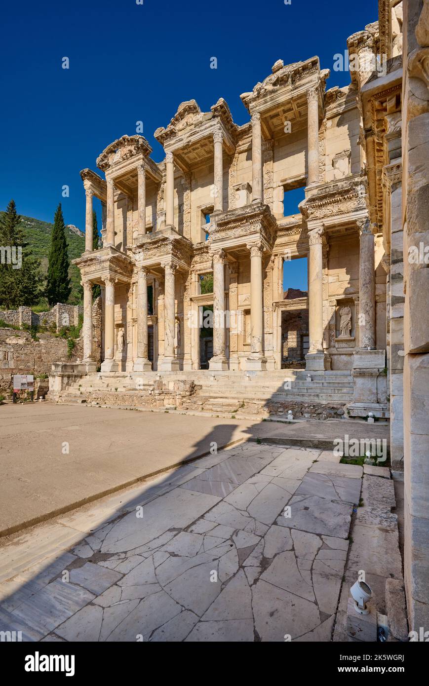 Library of Celsus, Ephesus Archaeological Site, Selcuk, Turkey Stock ...