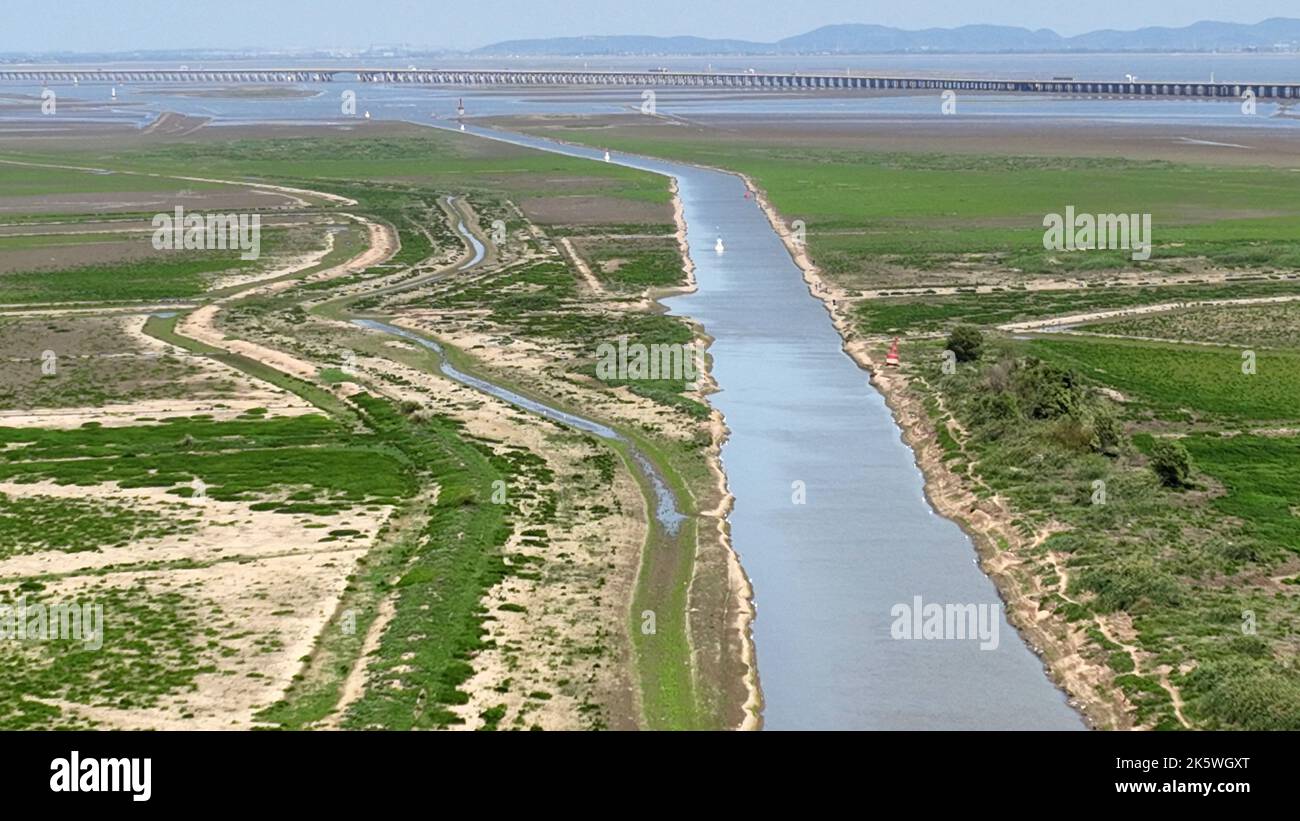 NANJING, CHINA - OCTOBER 10, 2022 - An aerial view shows the exposed ...
