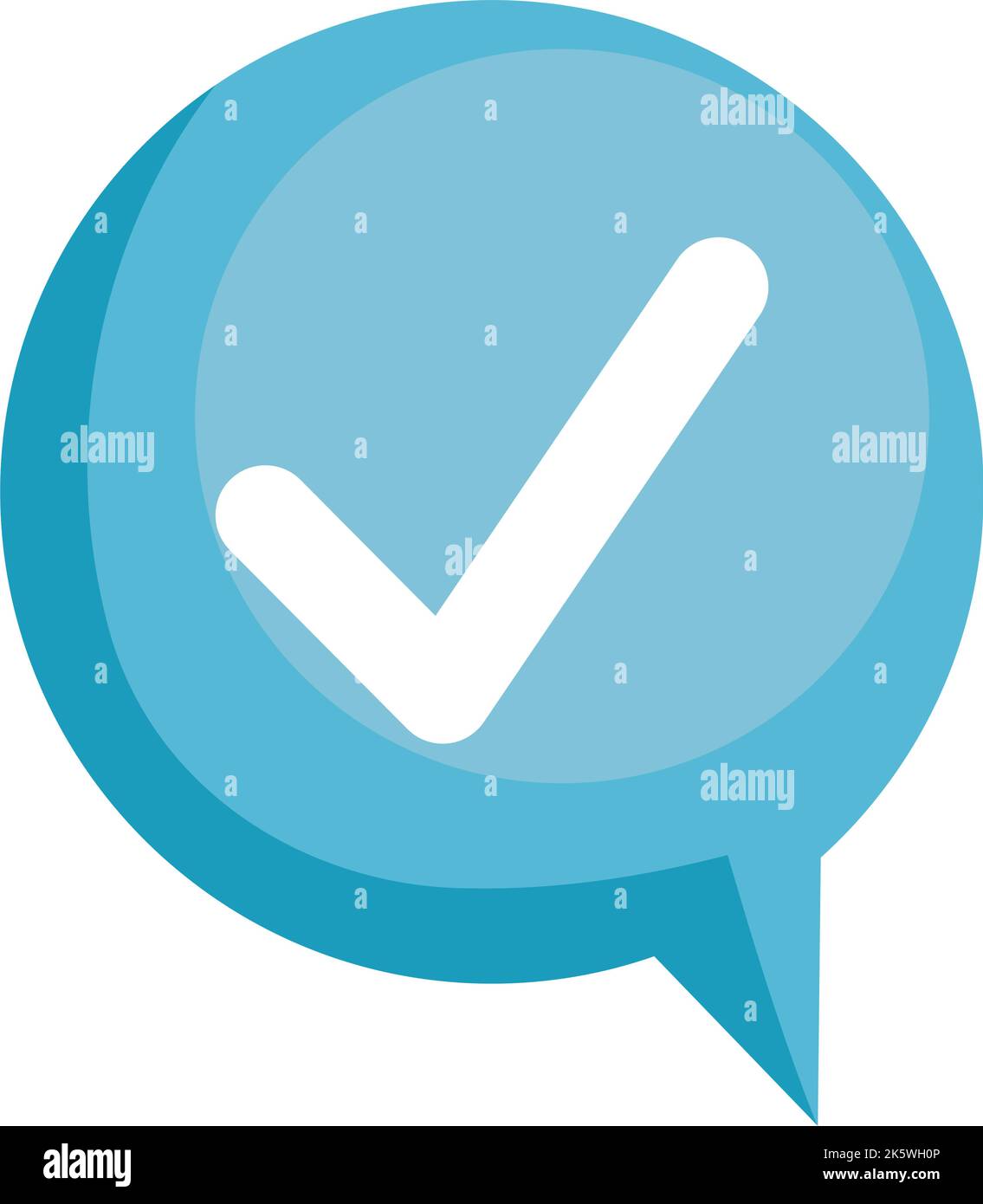 check symbol in bubble Stock Vector Image & Art - Alamy