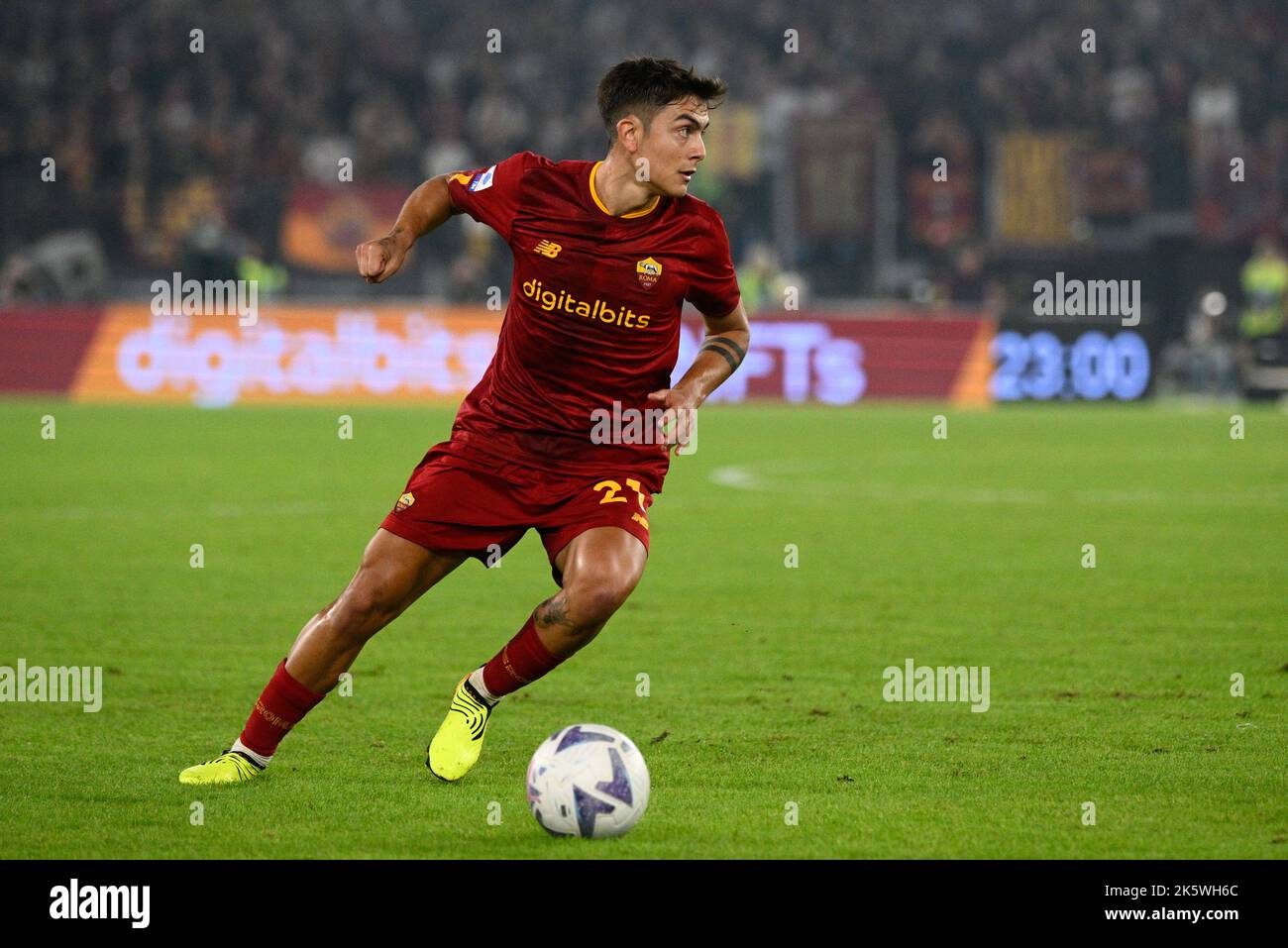 Rome, Italy. 09th Oct, 2022. Paulo Dybala (AS Roma) during the Italian Football Championship ...