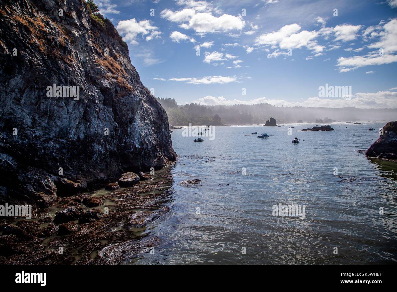 Trinidad Harbor in Northern California Stock Photo - Alamy