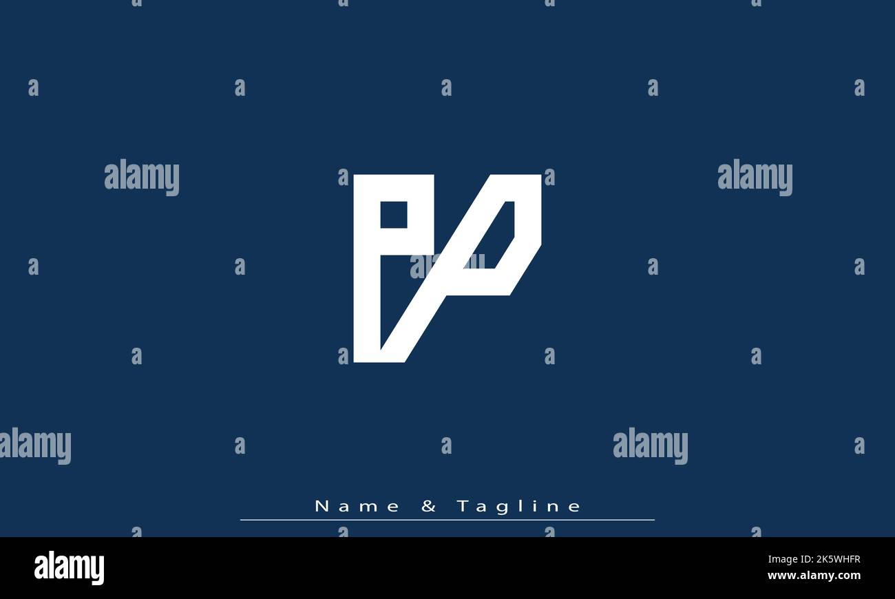 Alphabet letters Initials Monogram logo PP Stock Vector Image & Art - Alamy