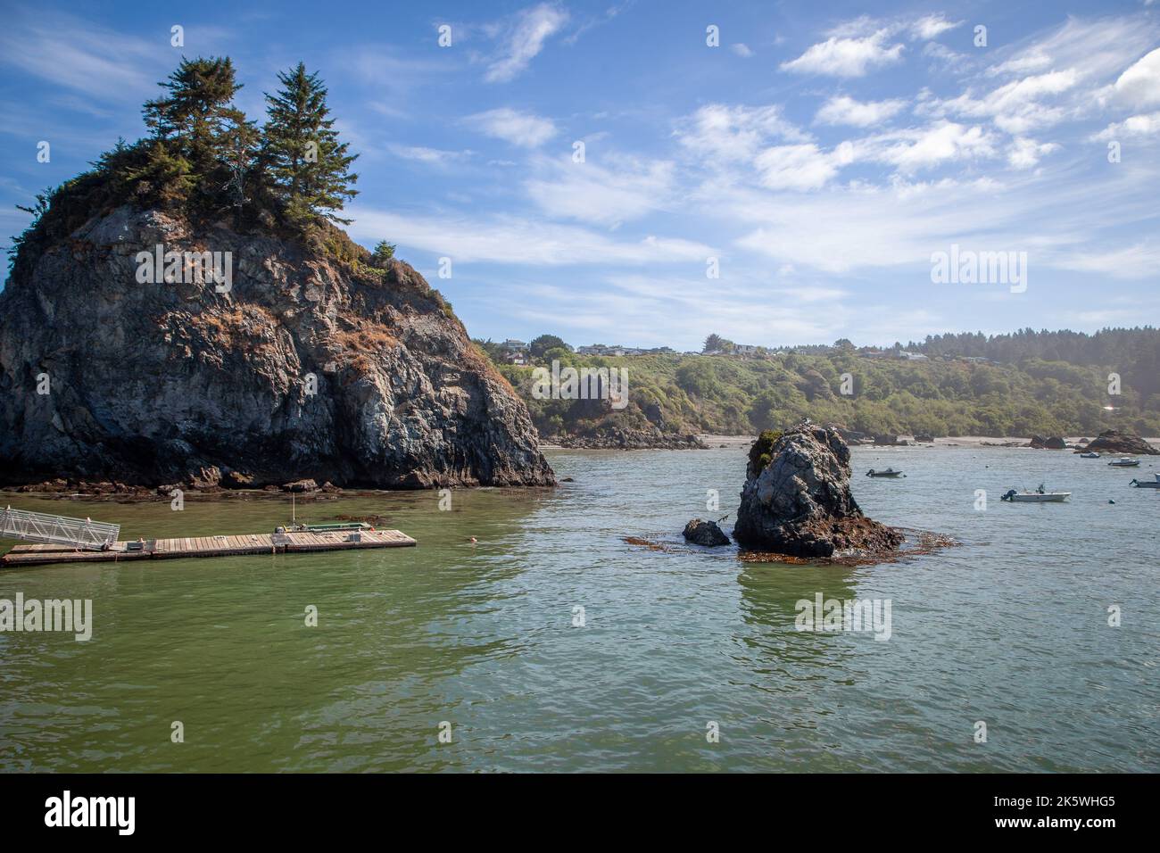 Trinidad Harbor in Northern California Stock Photo - Alamy