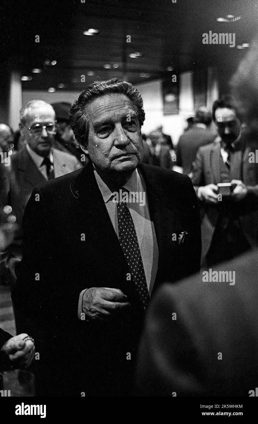 Octavio Paz, Mexican writer, poet and diplomat, at a new magazine lunch ...
