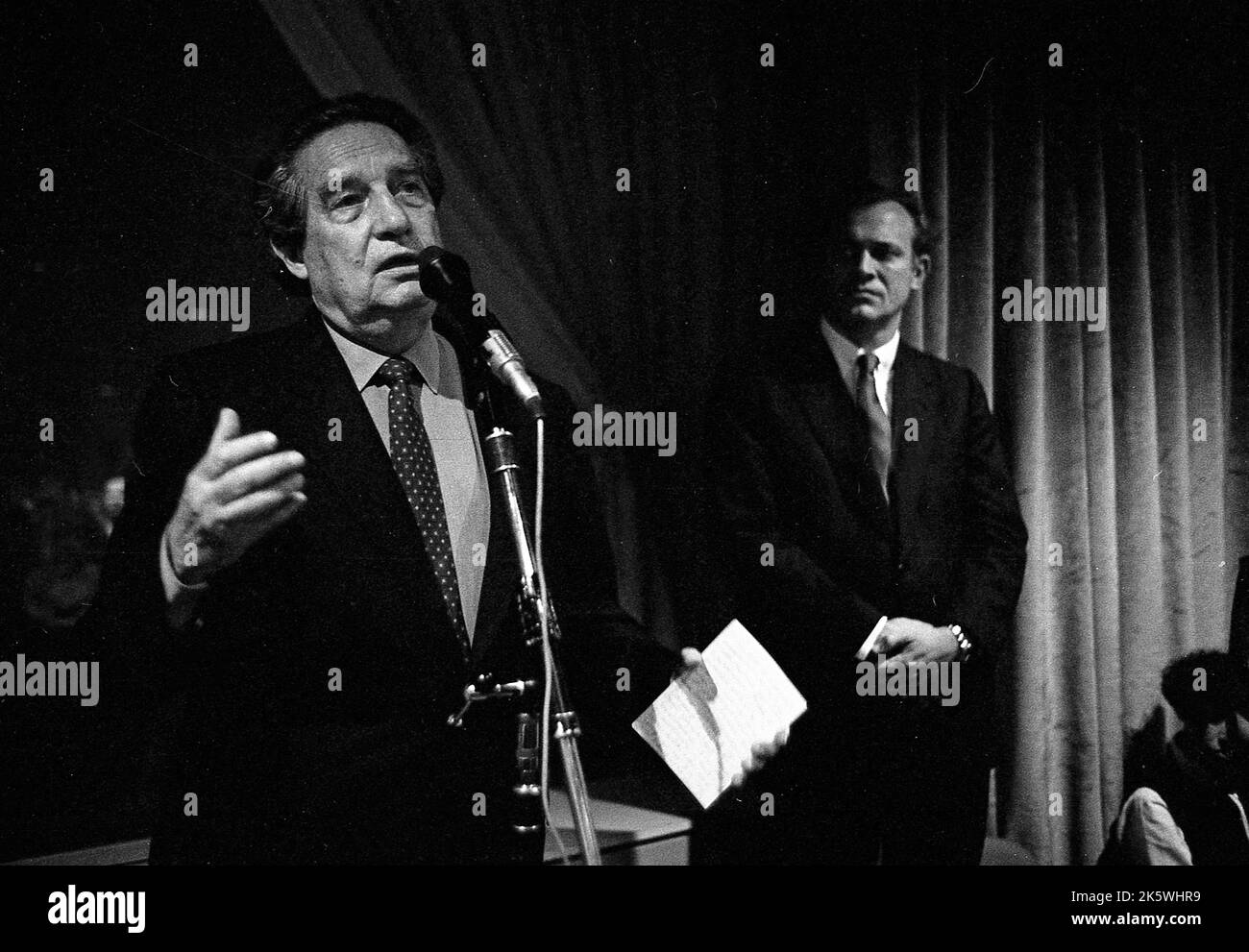 Octavio Paz, Mexican writer, poet and diplomat, at a new magazine lunch ...