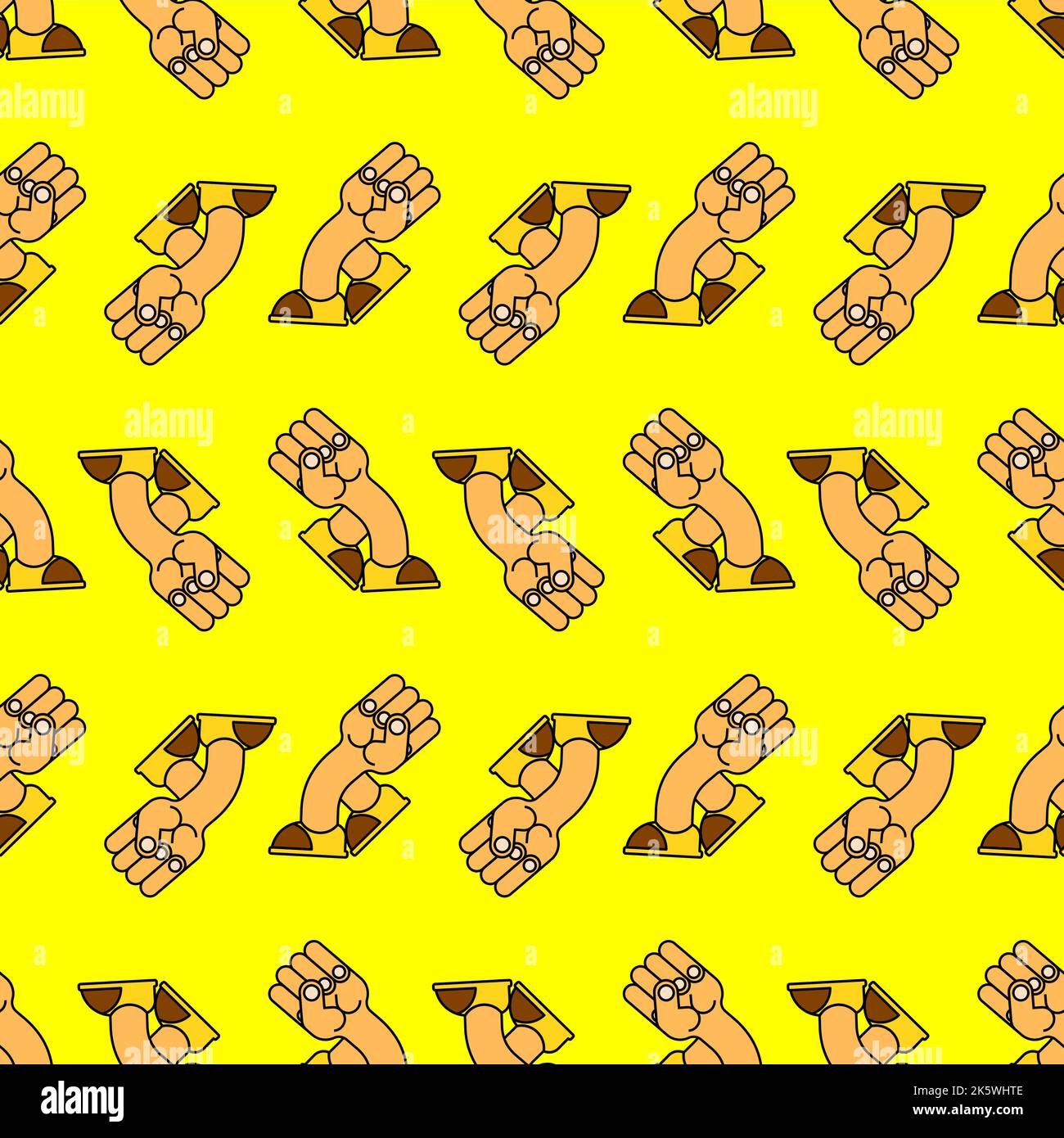 Running fist Pattern seamless. fist run Background. Vector texture ...