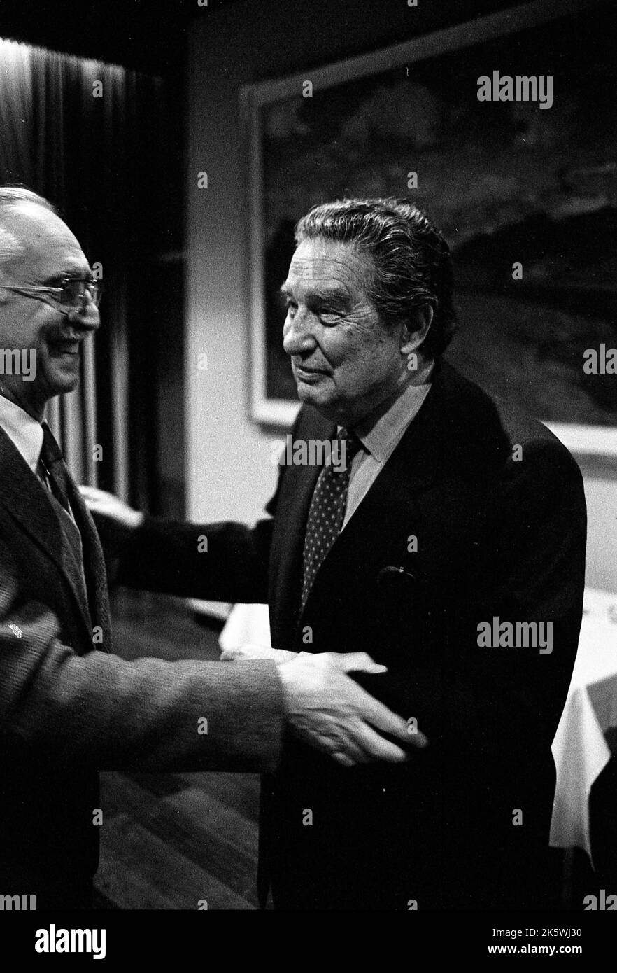 Octavio Paz, Mexican writer, poet and diplomat, at a new magazine lunch ...