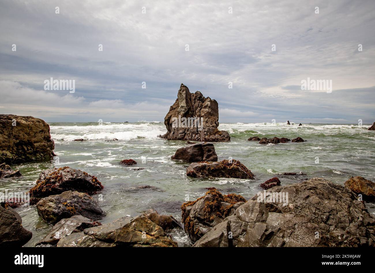 Rugged shore line of Northern California Stock Photo - Alamy