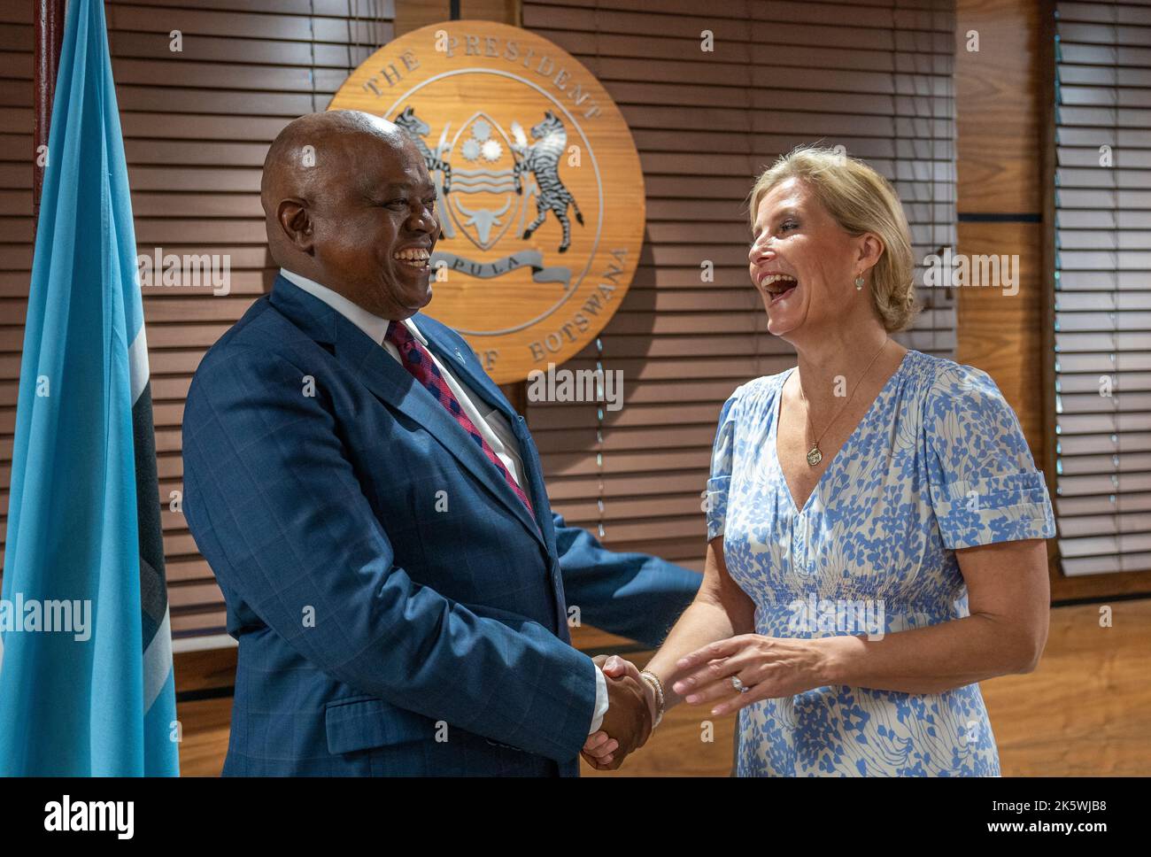 The Countess of Wessex meets the President of the Republic of Botswana ...