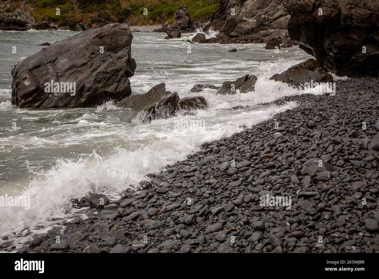 Rugged shore line of Northern California Stock Photo - Alamy