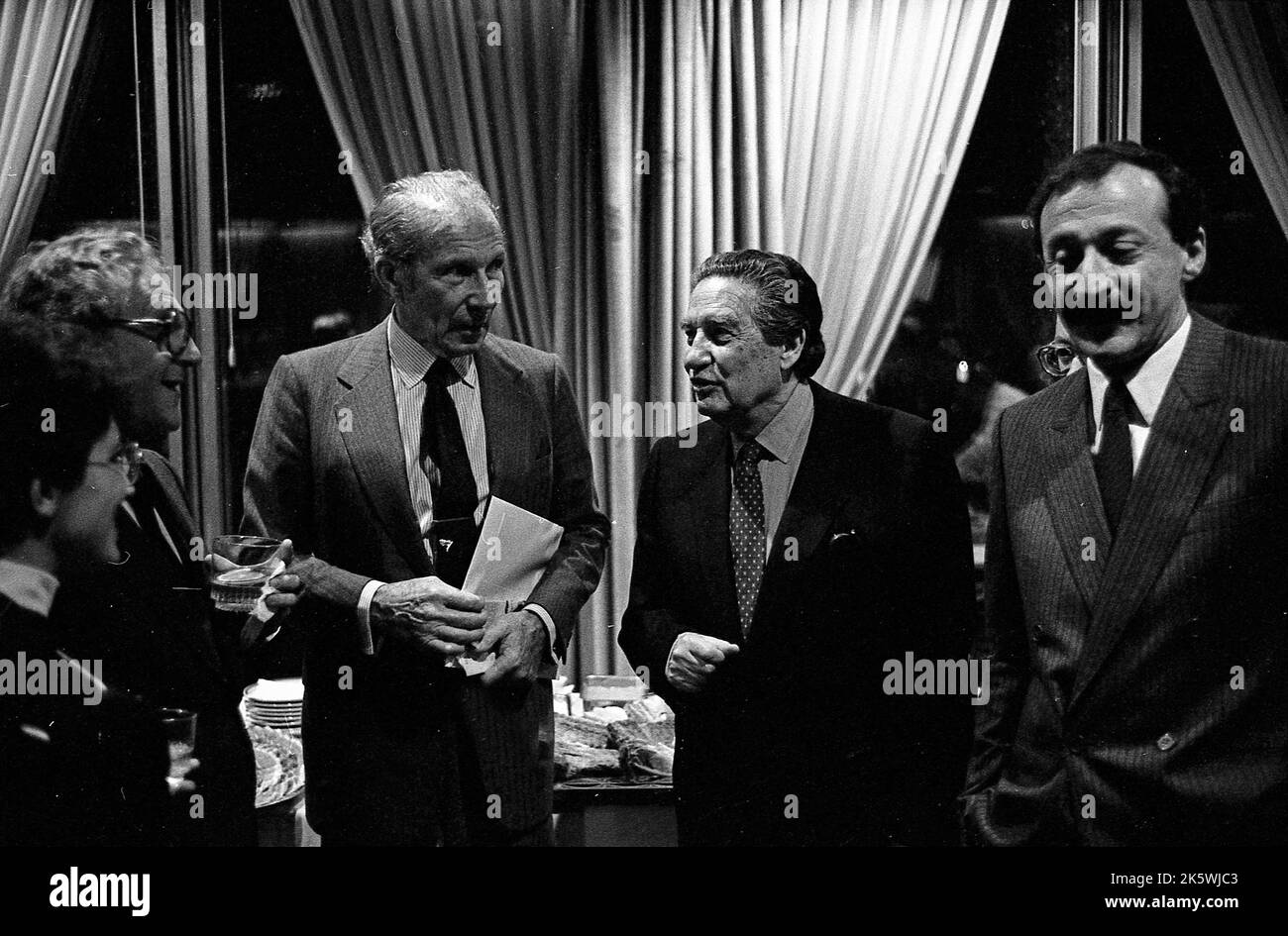 Octavio Paz, Mexican writer, poet and diplomat, at a new magazine lunch ...