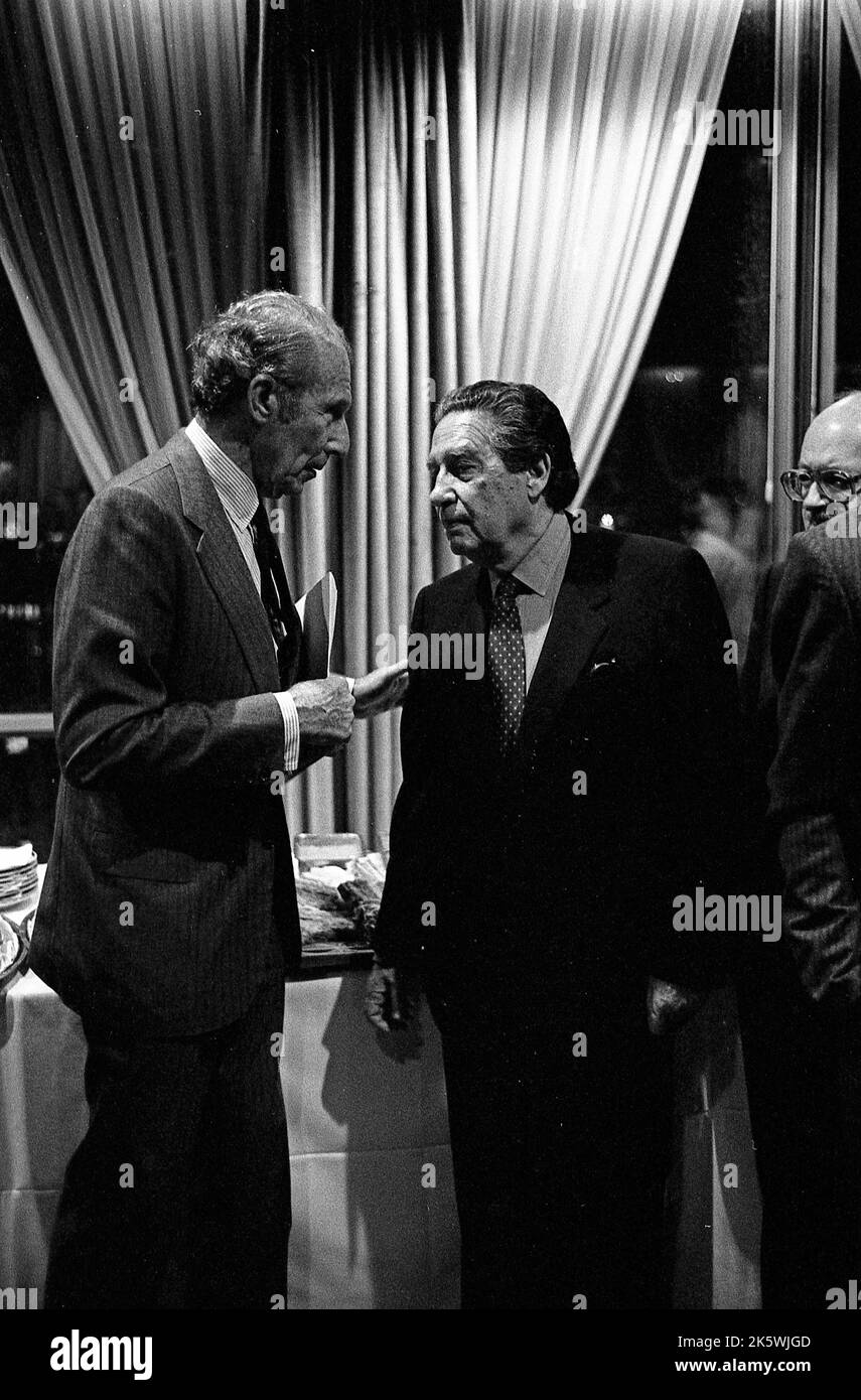 Octavio Paz, Mexican writer, poet and diplomat, at a new magazine lunch ...