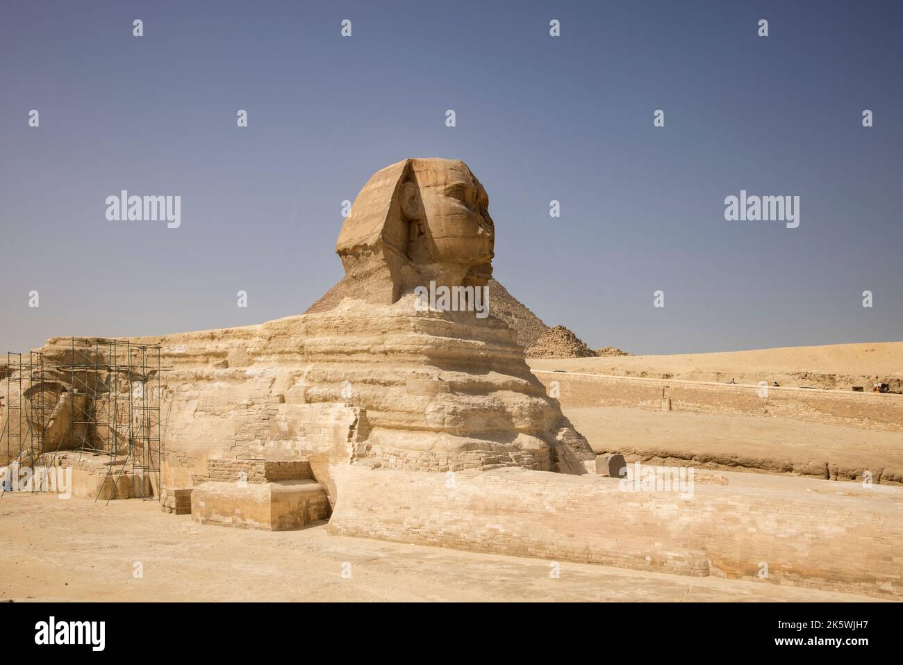the great sphinx of giza a 4500 year old limestone sculpture on the ...