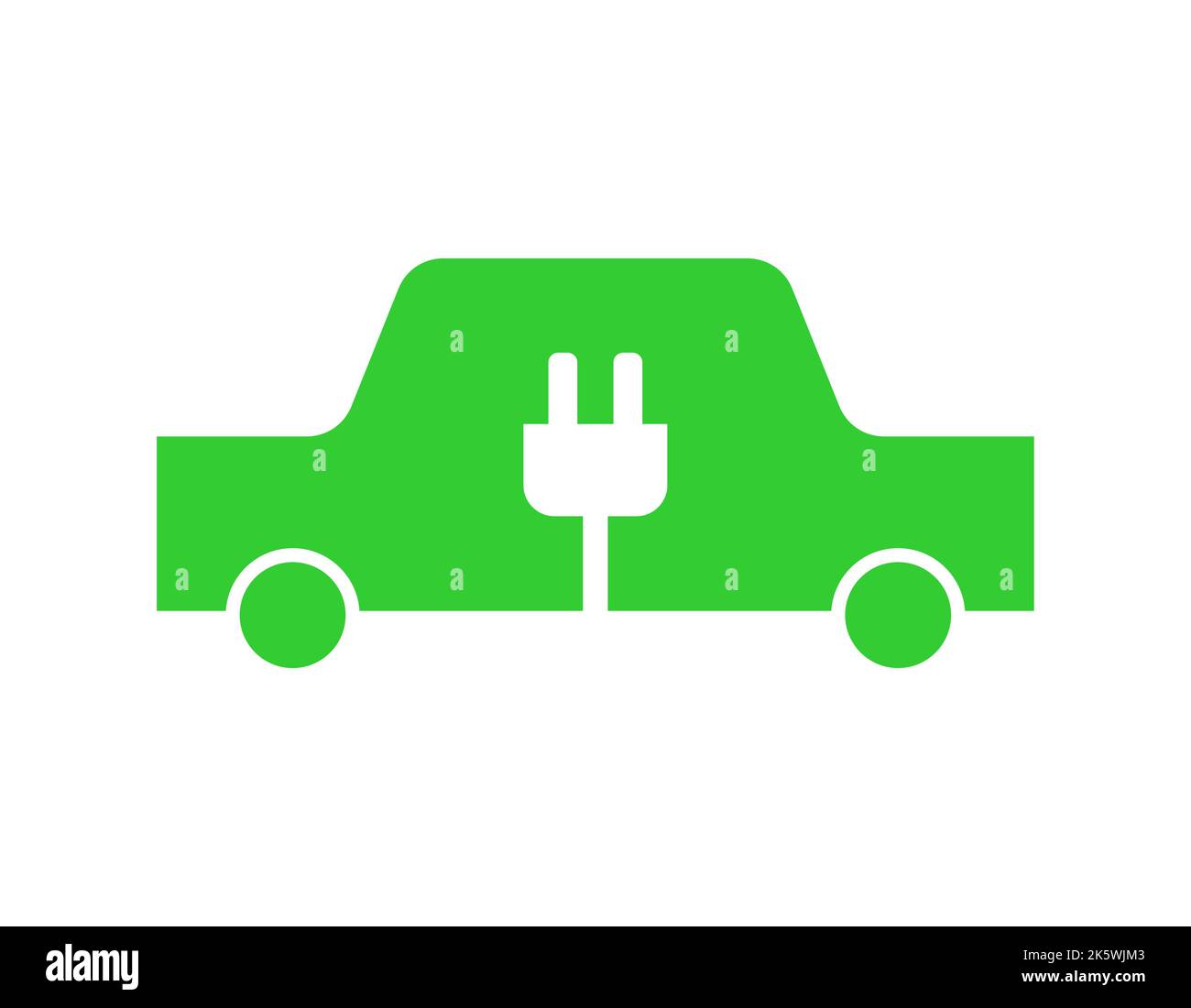 Charging for electric car sign. Green eco energy symbol Stock Vector ...
