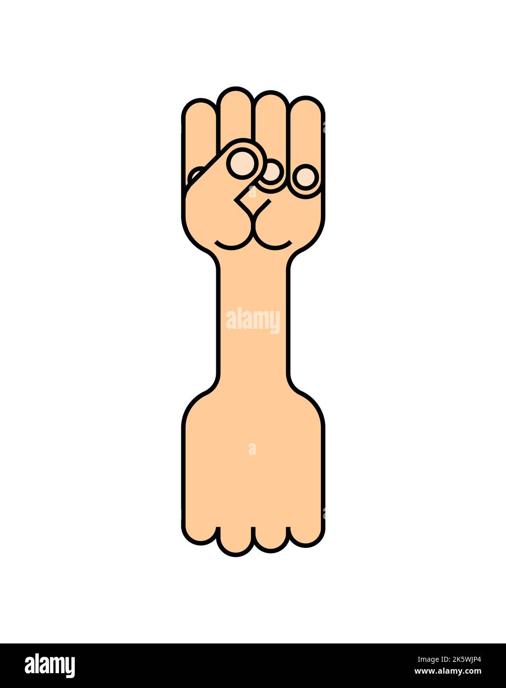 Fists vector vectors Cut Out Stock Images & Pictures - Alamy