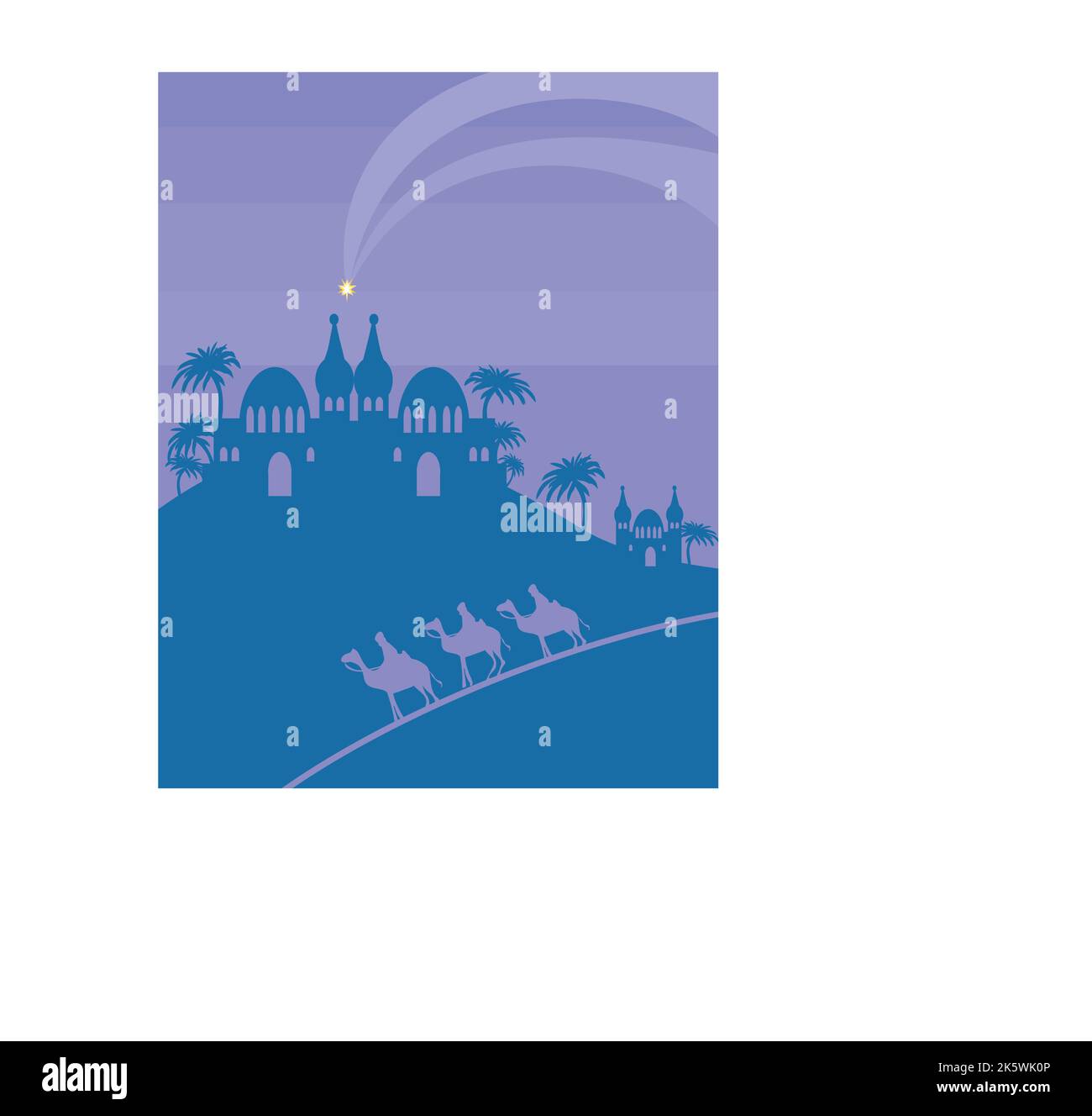 Birth of Jesus in Bethlehem - abstract card Stock Vector Image & Art ...