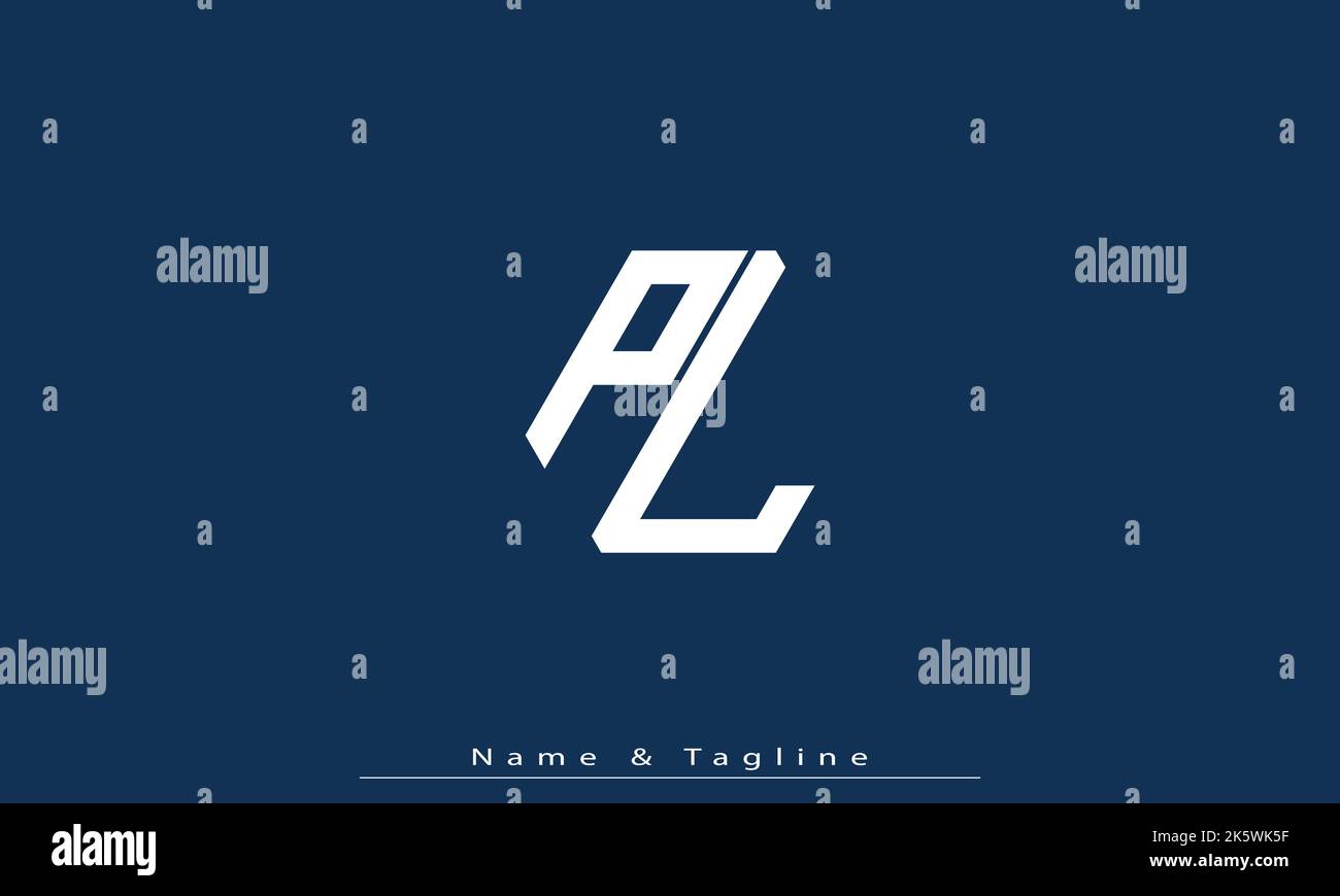 Alphabet letters Initials Monogram logo PL , LP Stock Vector Image ...