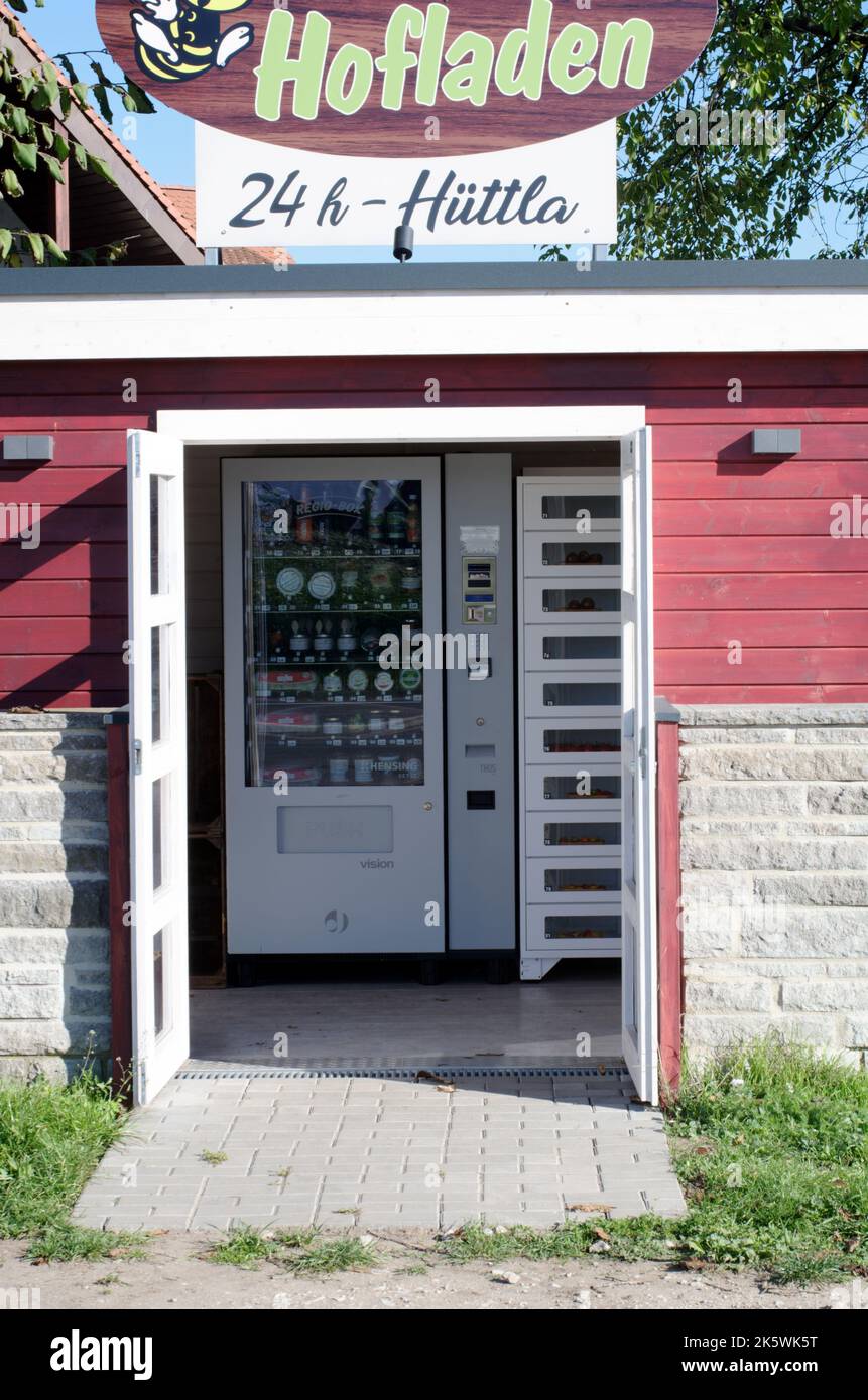 Agriculture, food production: vending machine to buy fruits and ...