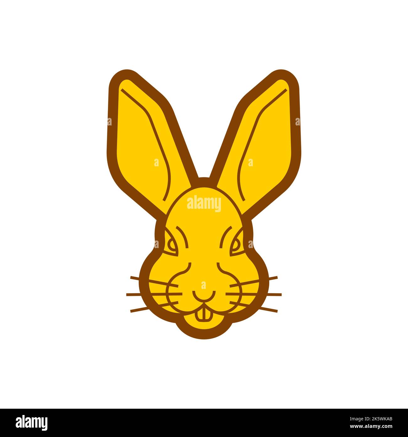 Hare Face Isolated Rabbit Muzzle Vector Illustration Stock Vector Image And Art Alamy