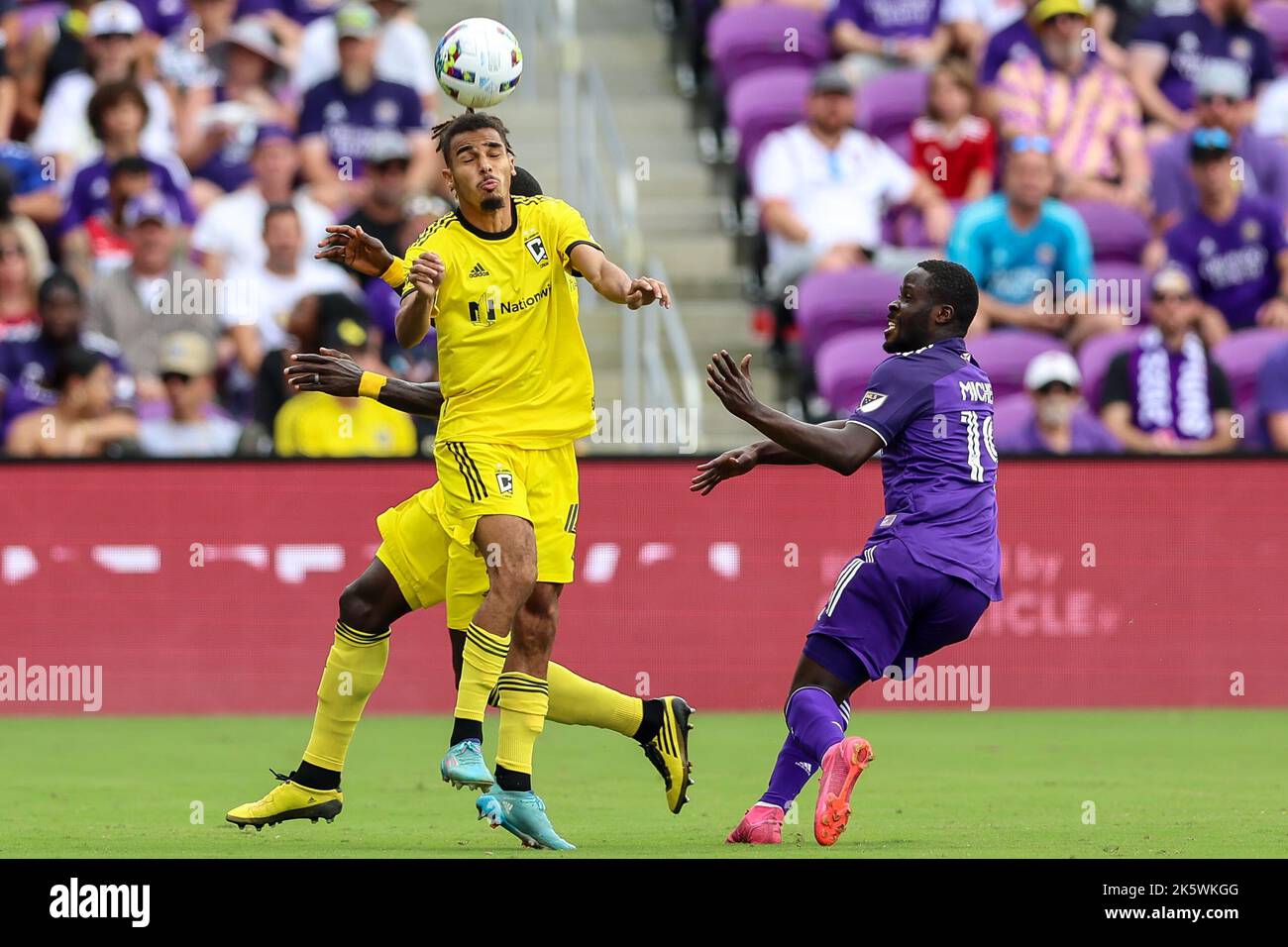 October 9, 2022: Columbus Crew defender MOHAMED FARSI (41) gets a ...