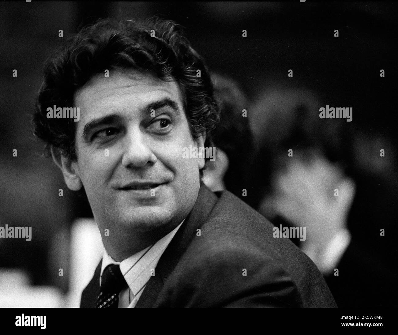 Spanish tenor, Placido Domingo, at a press conference in New York, USA ...