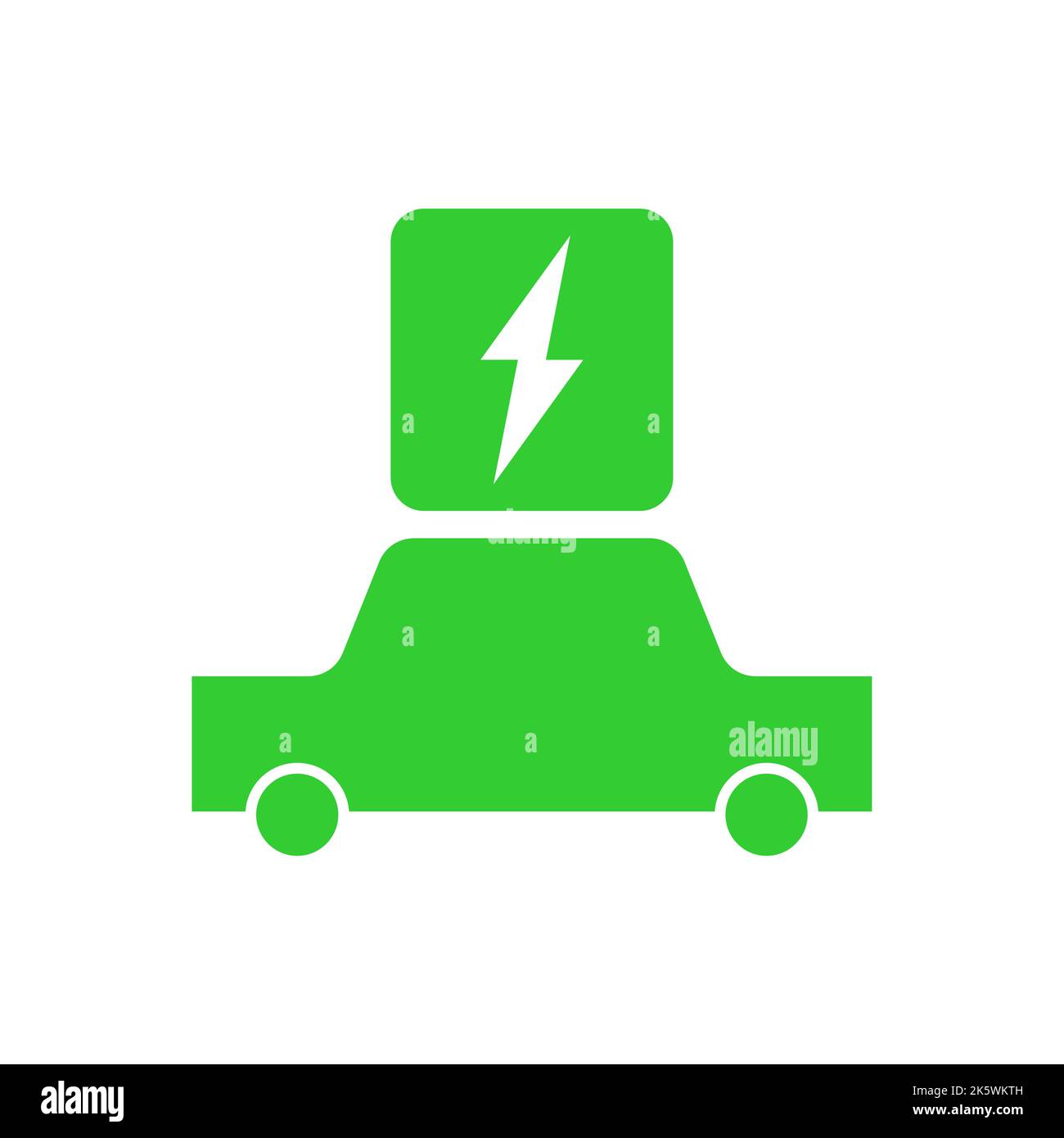 Charging for electric car sign. Green eco energy symbol Stock Vector ...