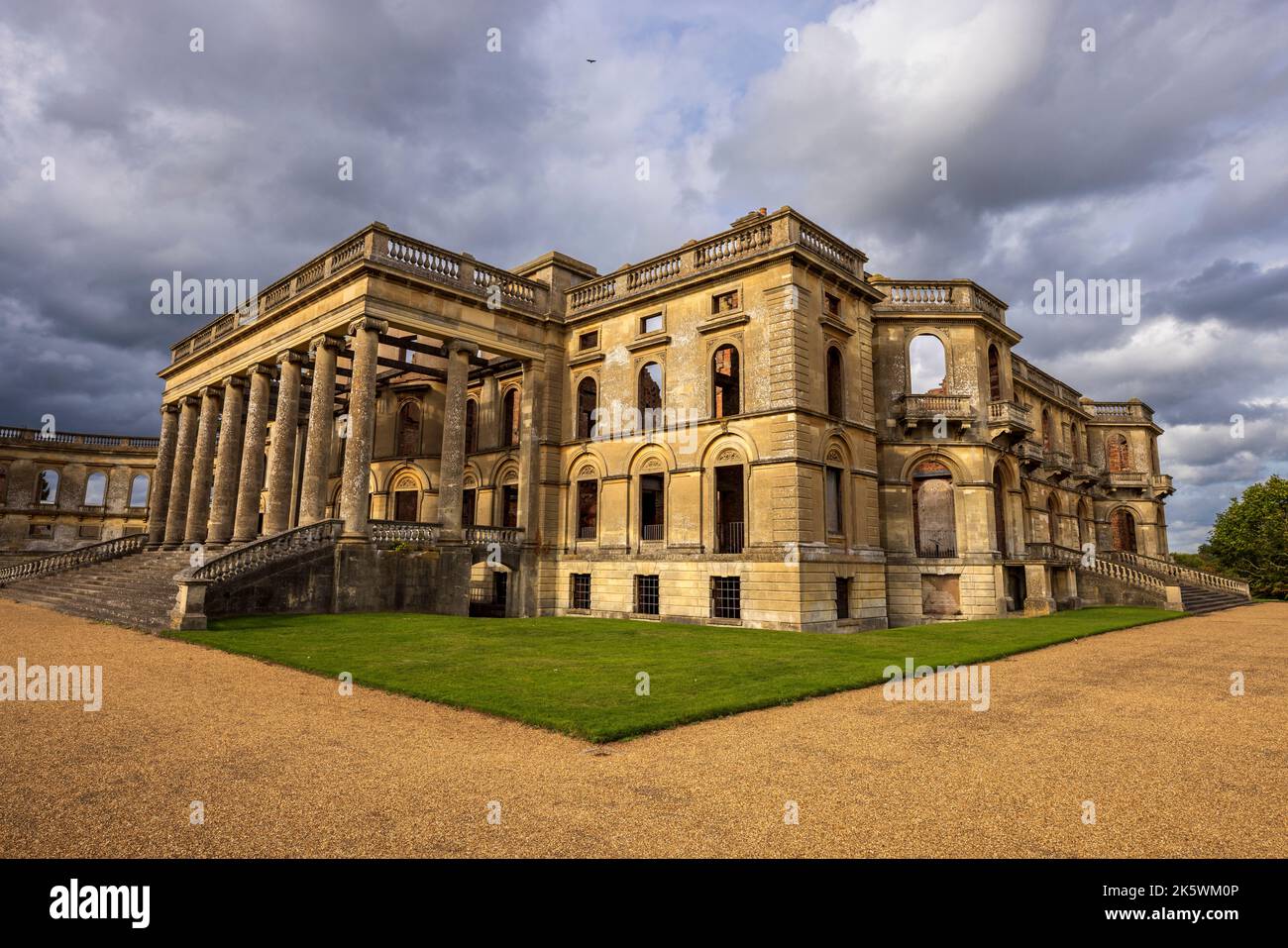 A south-east view of the ruined Witley Court, Worcestershire, England ...