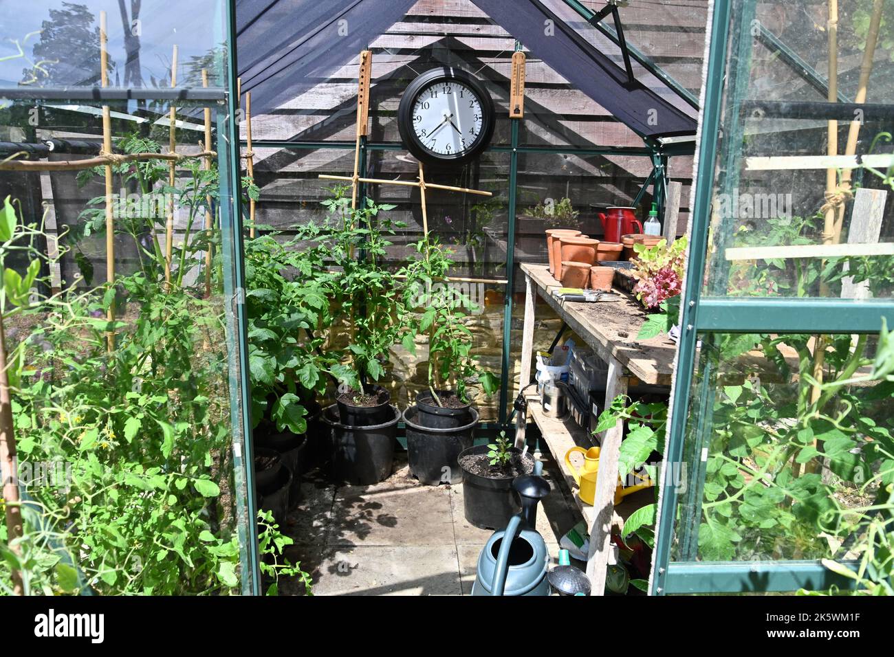 Country garden greenhouse Stock Photo - Alamy