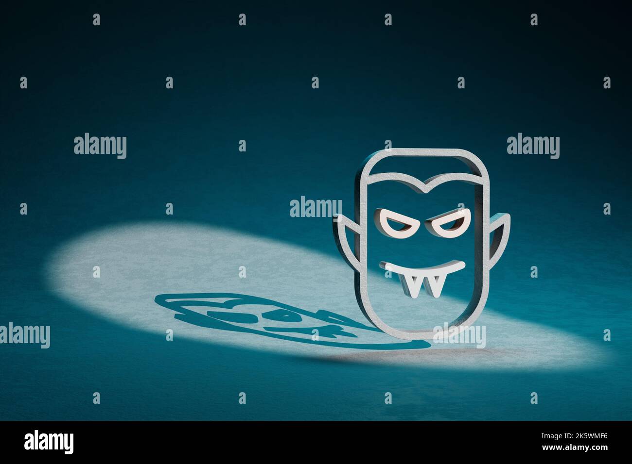 Beautiful abstract illustrations Halloween vampire symbol icon on a ...