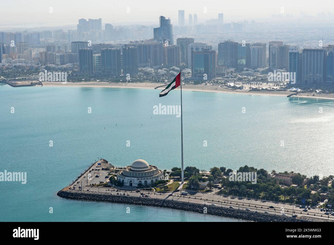 Aerial View Of Abu Dhabi UAE Stock Photo - Alamy
