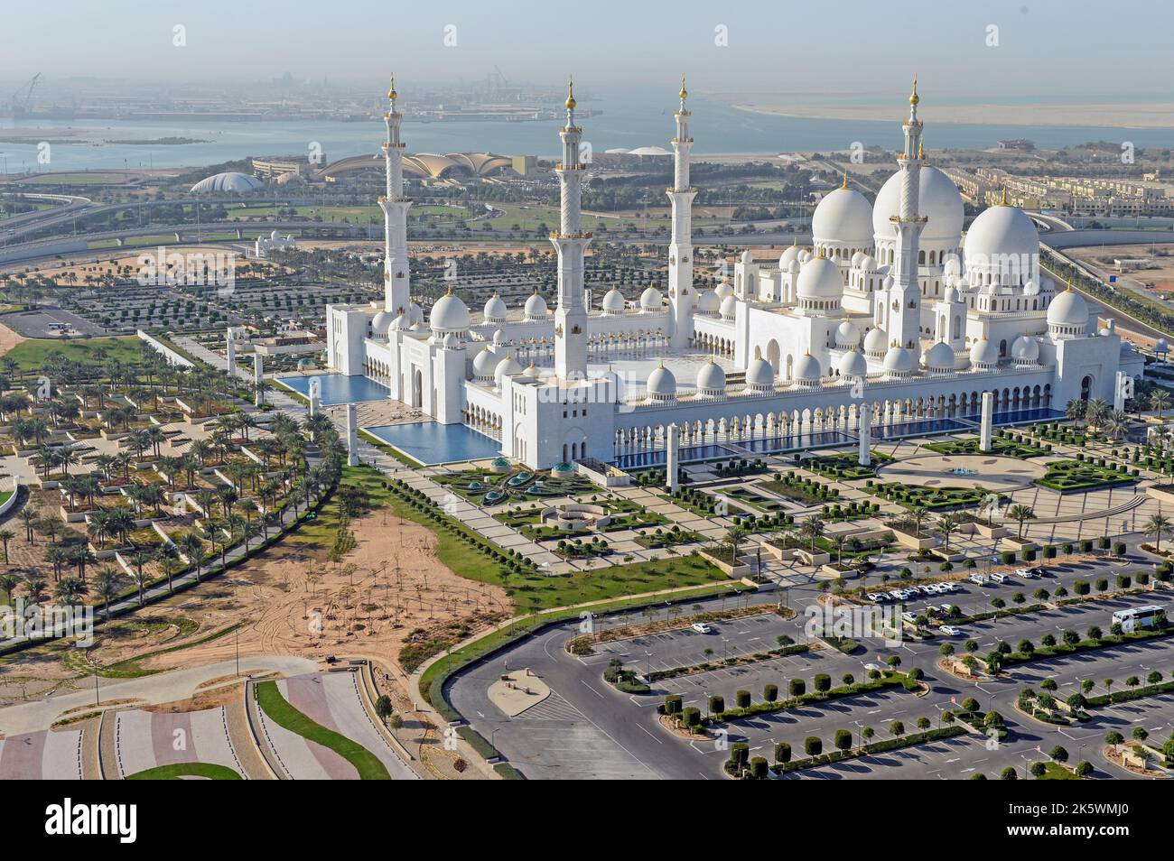 Aerial View Of Abu Dhabi UAE AD Stock Photo - Alamy