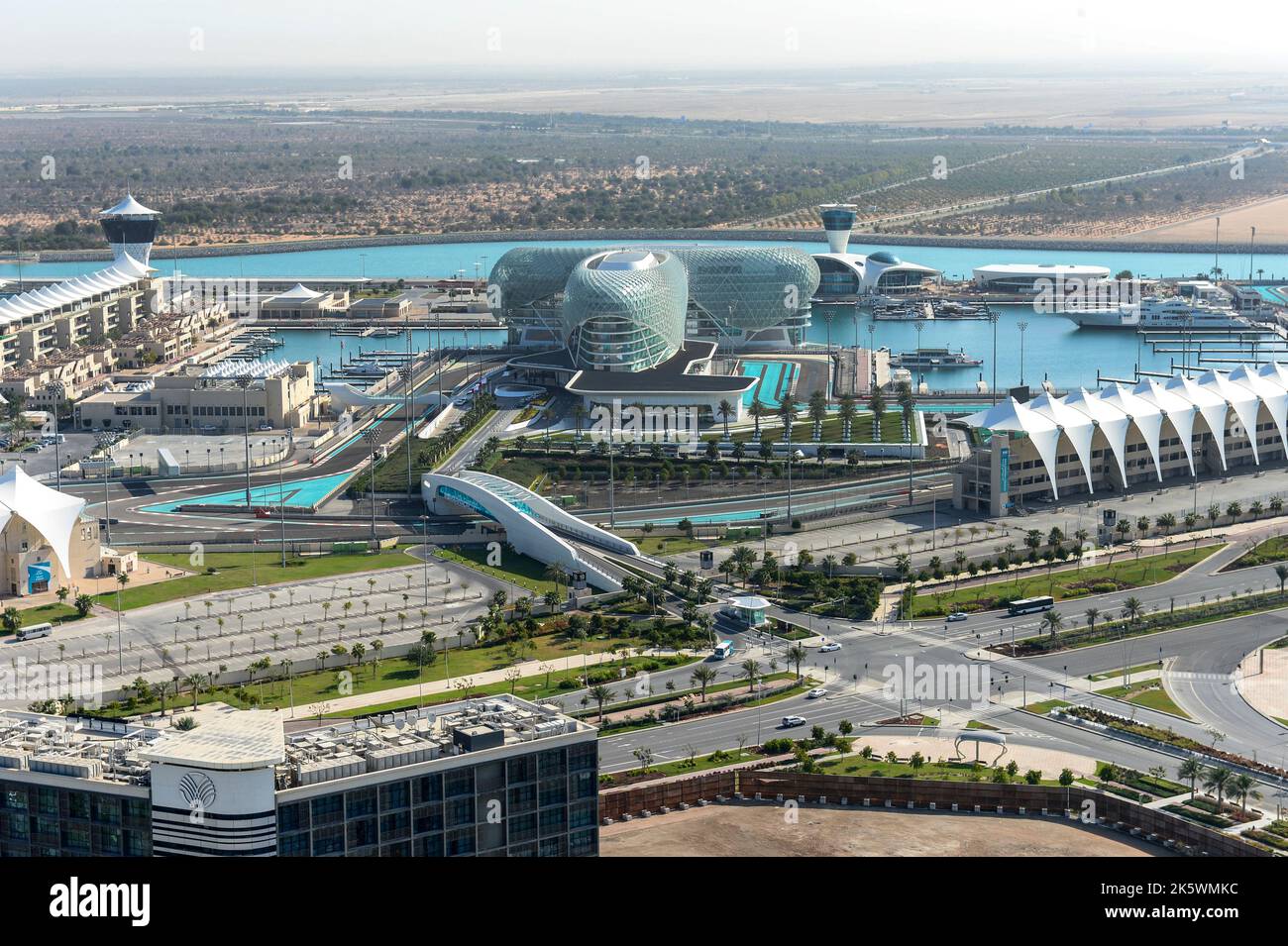 Aerial View Of Abu Dhabi UAE AD Stock Photo - Alamy