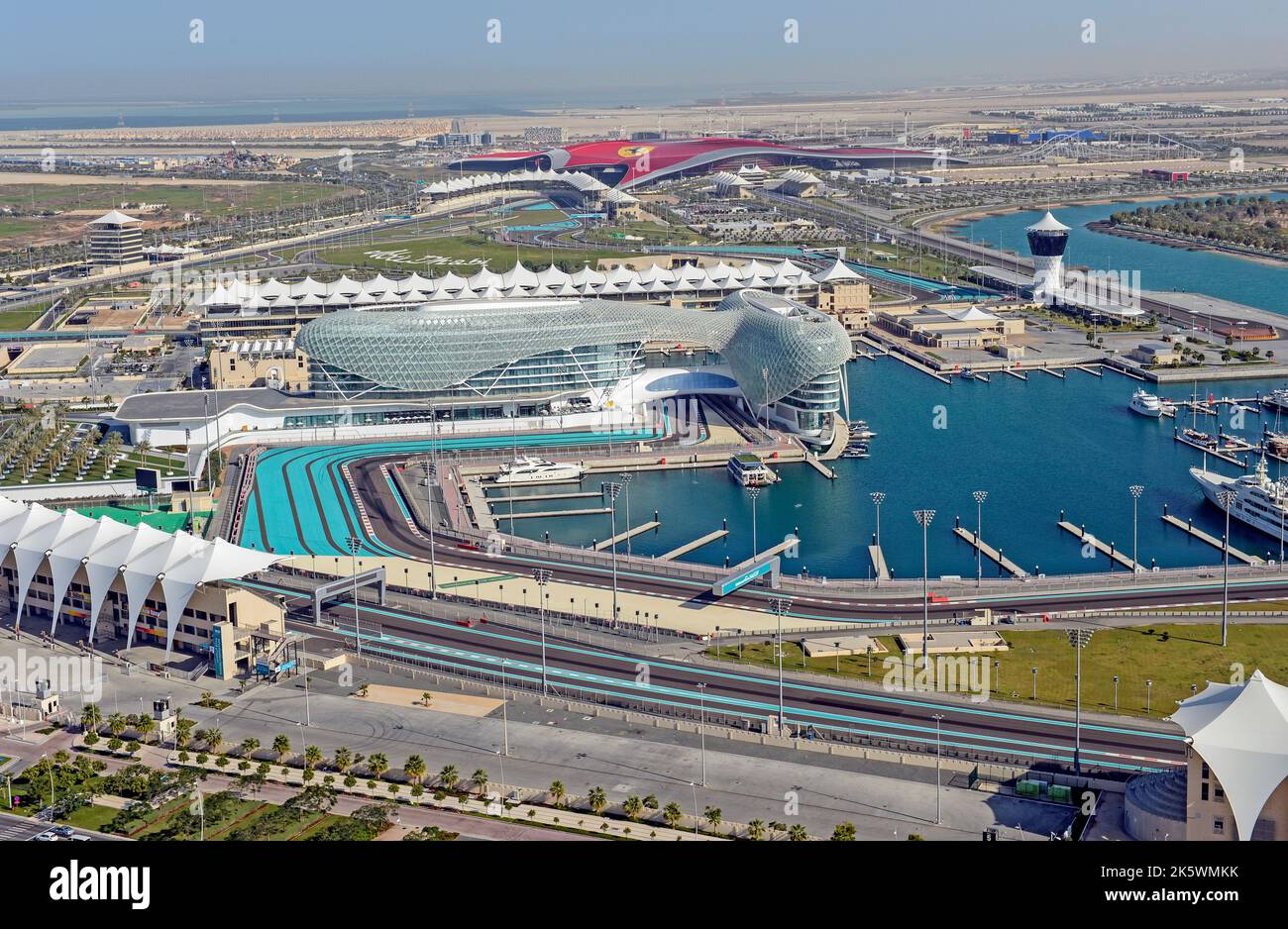Aerial View Of Abu Dhabi UAE AD Stock Photo - Alamy