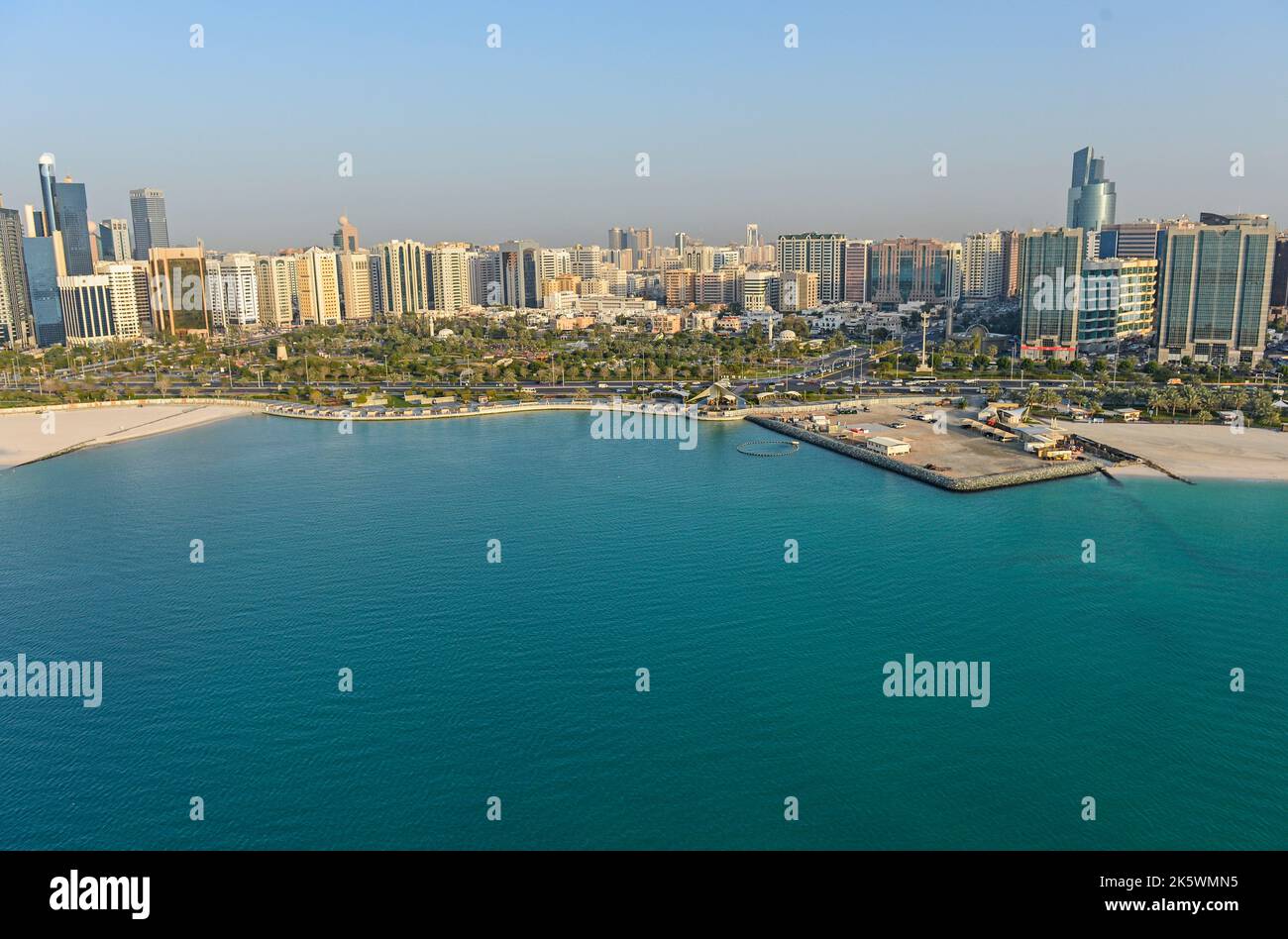 Aerial View Of Abu Dhabi UAE AD Stock Photo - Alamy