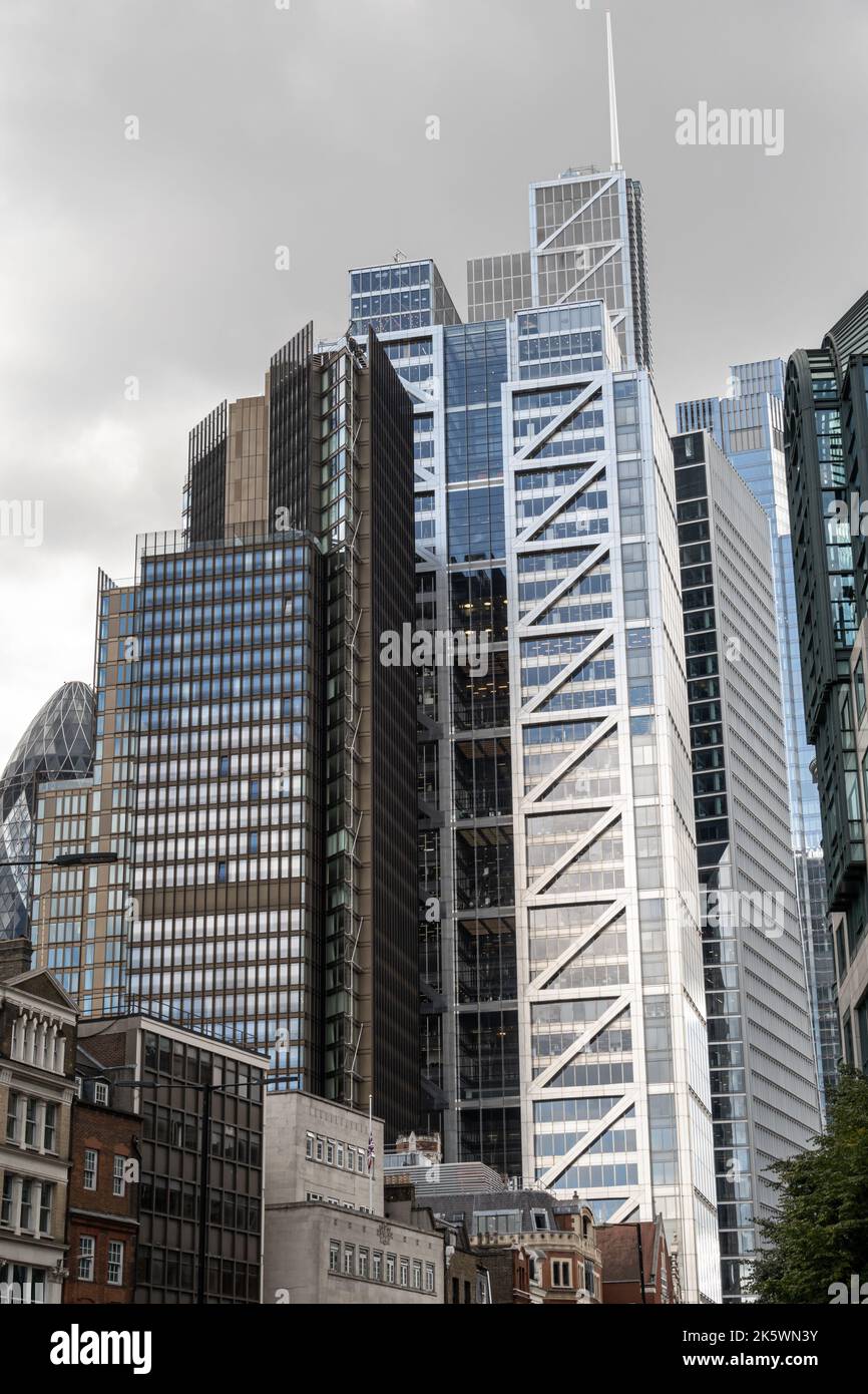 Architectural exterior of collection of modern architeture office high ...