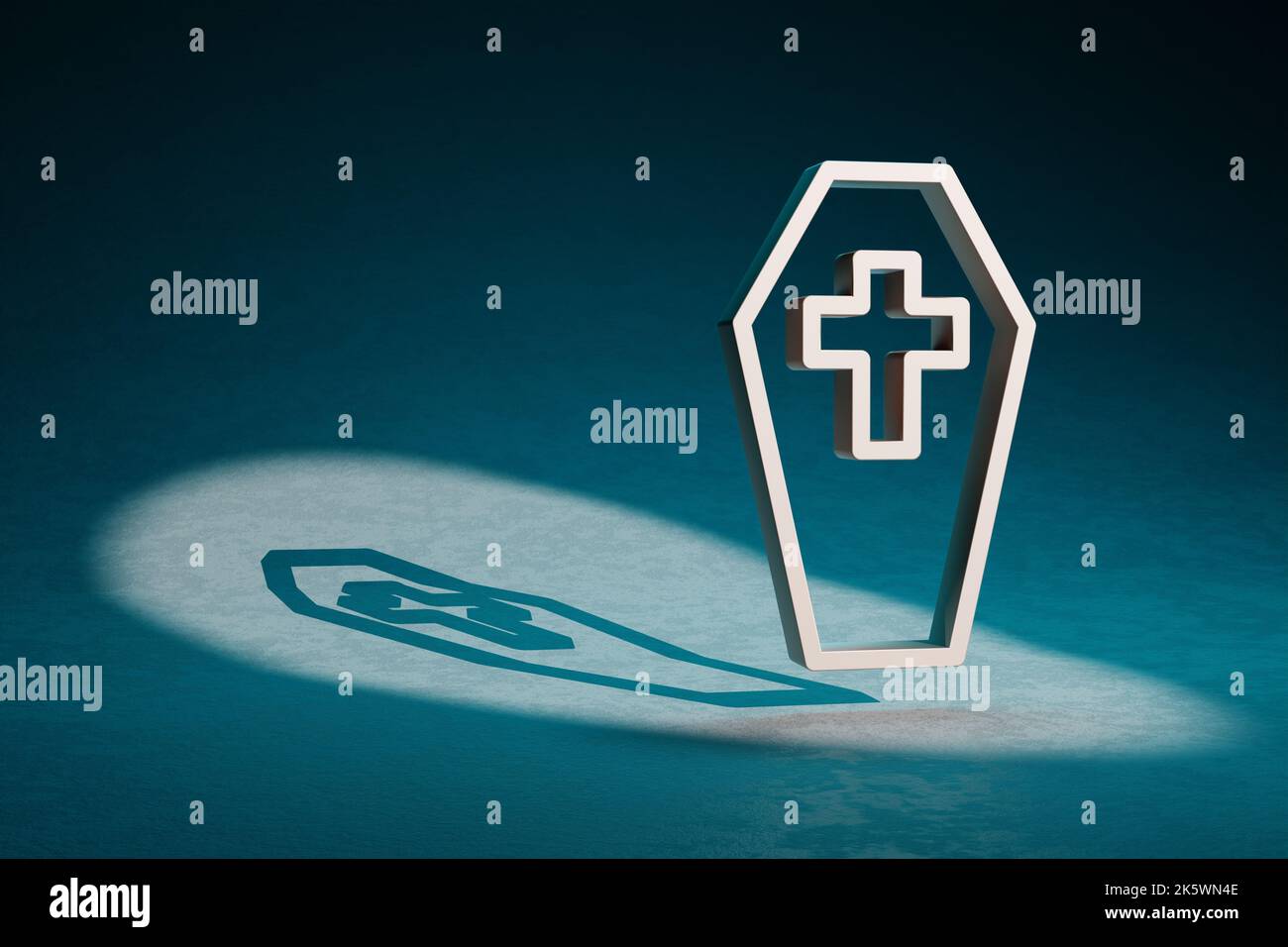 Beautiful abstract illustrations RIP symbol icon on a dark blue ...