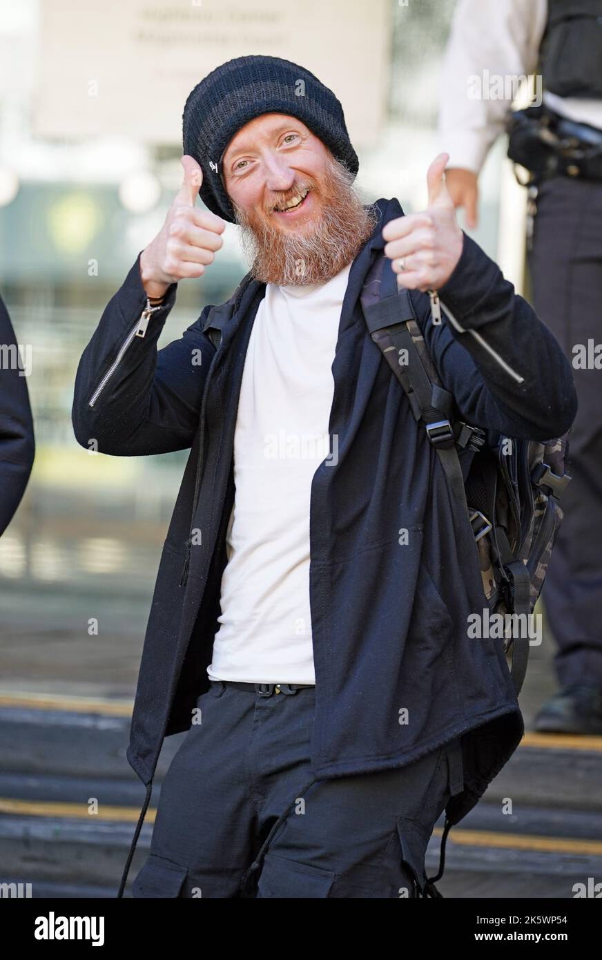 Animal Rebellion activist Steve Bone, 40, of Clacton-on-Sea, Essex ...